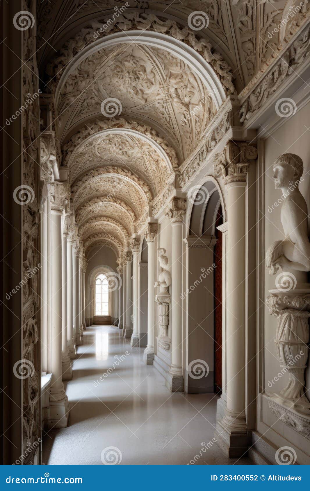 Repeating Architectural Elements in a Historic Building Stock Photo ...