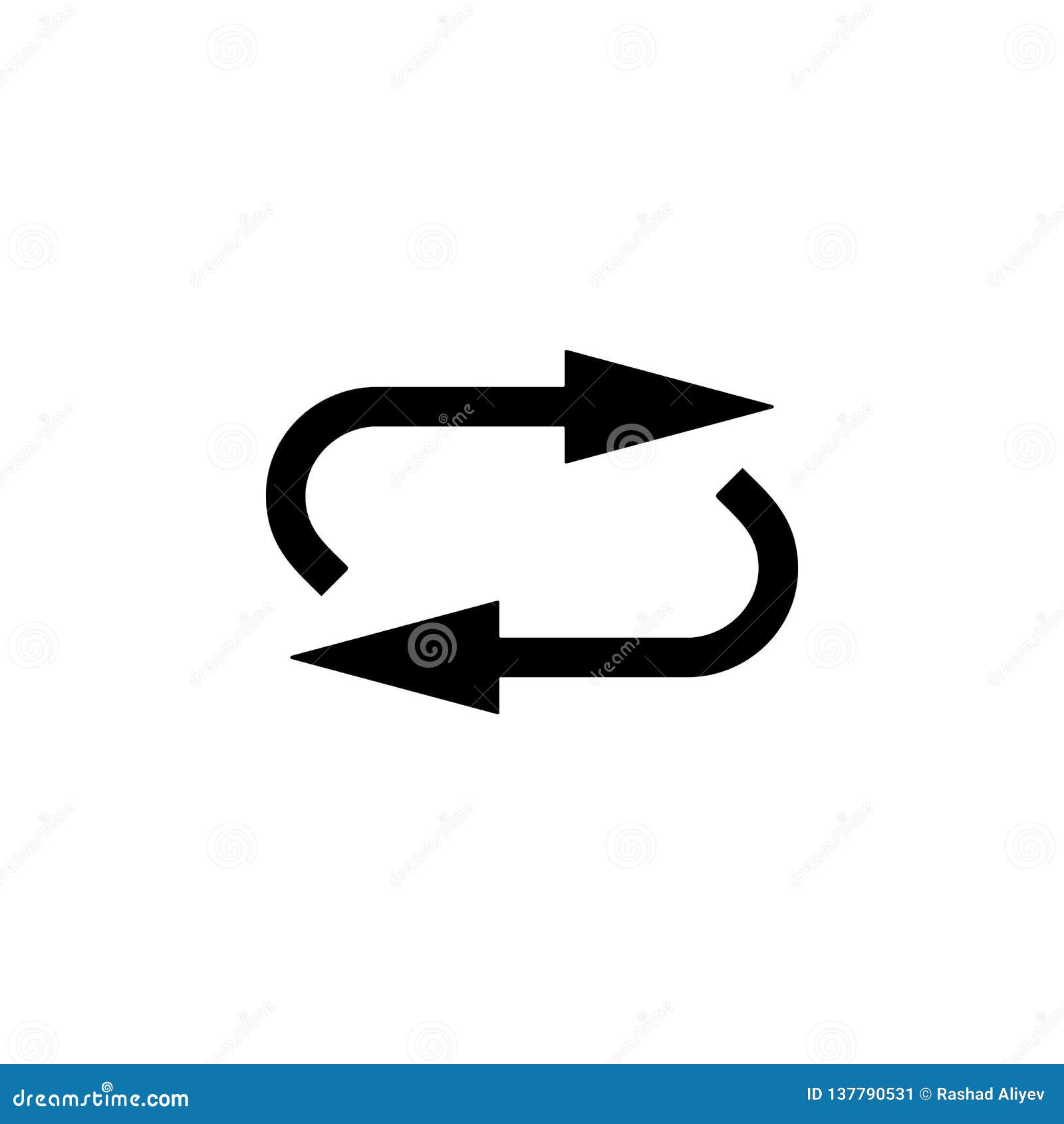 Repeating, Arrow, Navigation Icon. Element of Direction Icon Stock ...