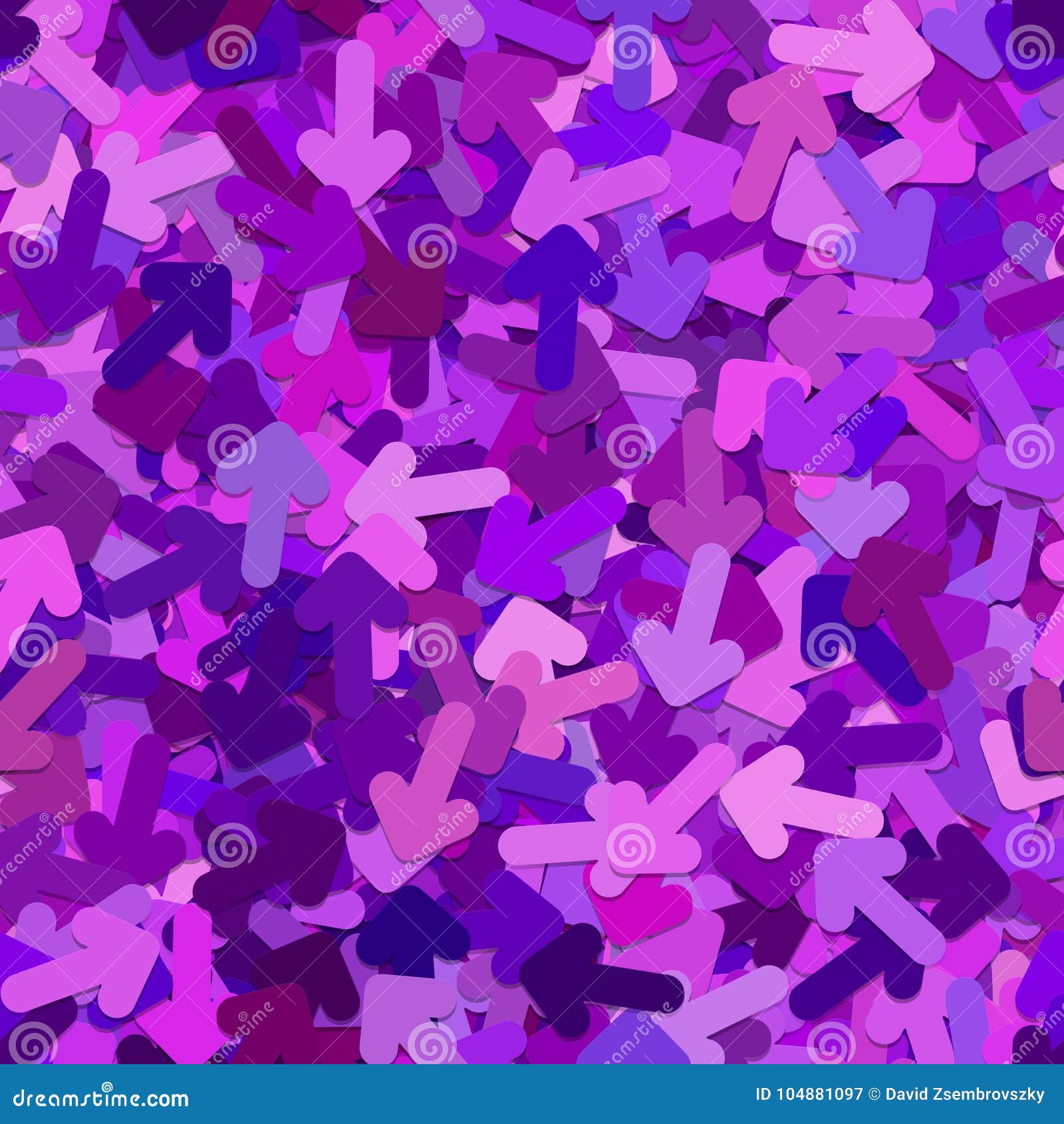 Repeating Arrow Pattern Background - Vector Graphic Design from Rotated ...