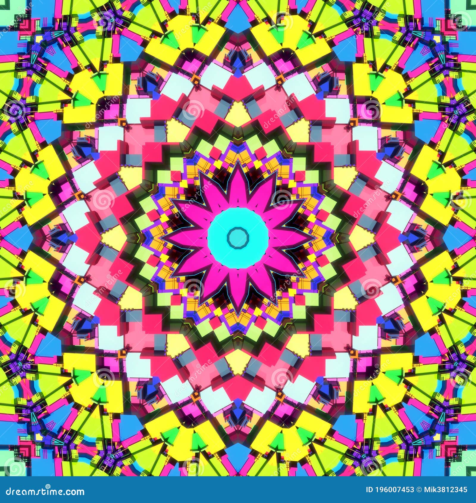 Repeating Background of Colored Patterns Stock Illustration ...