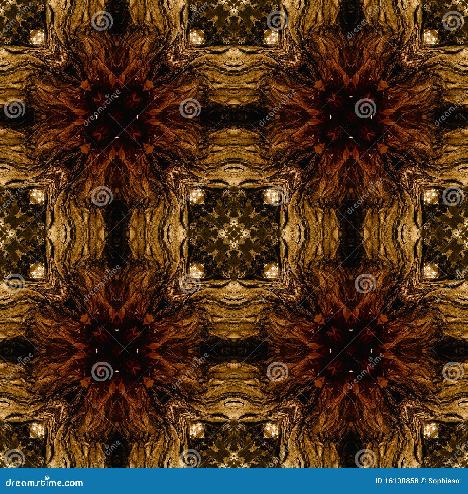 Repeating Background with Tree and Leaf Texture Stock Illustration ...