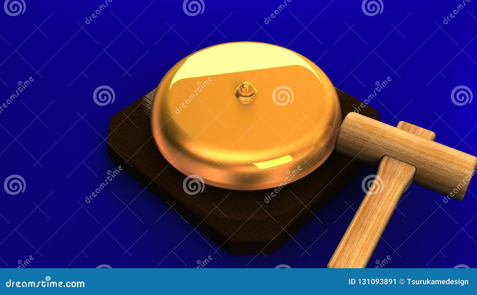Repeating Boxing Bell on Blue Background Stock Video - Video of hammer ...