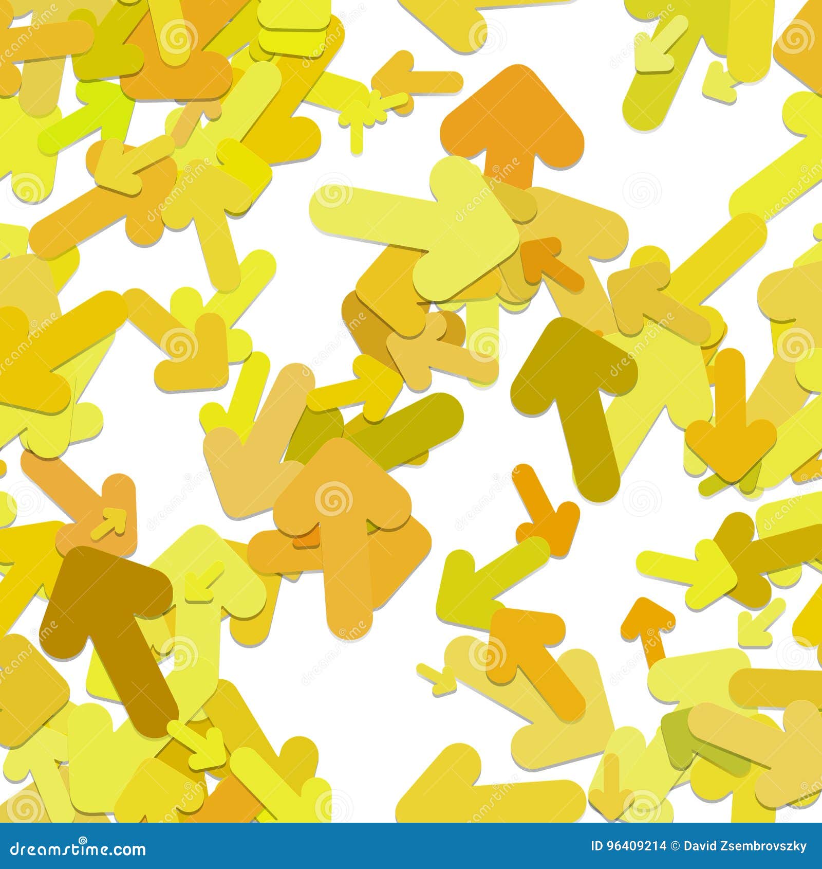 Repeating Chaotic Arrow Pattern Background - Vector Graphic Design from ...