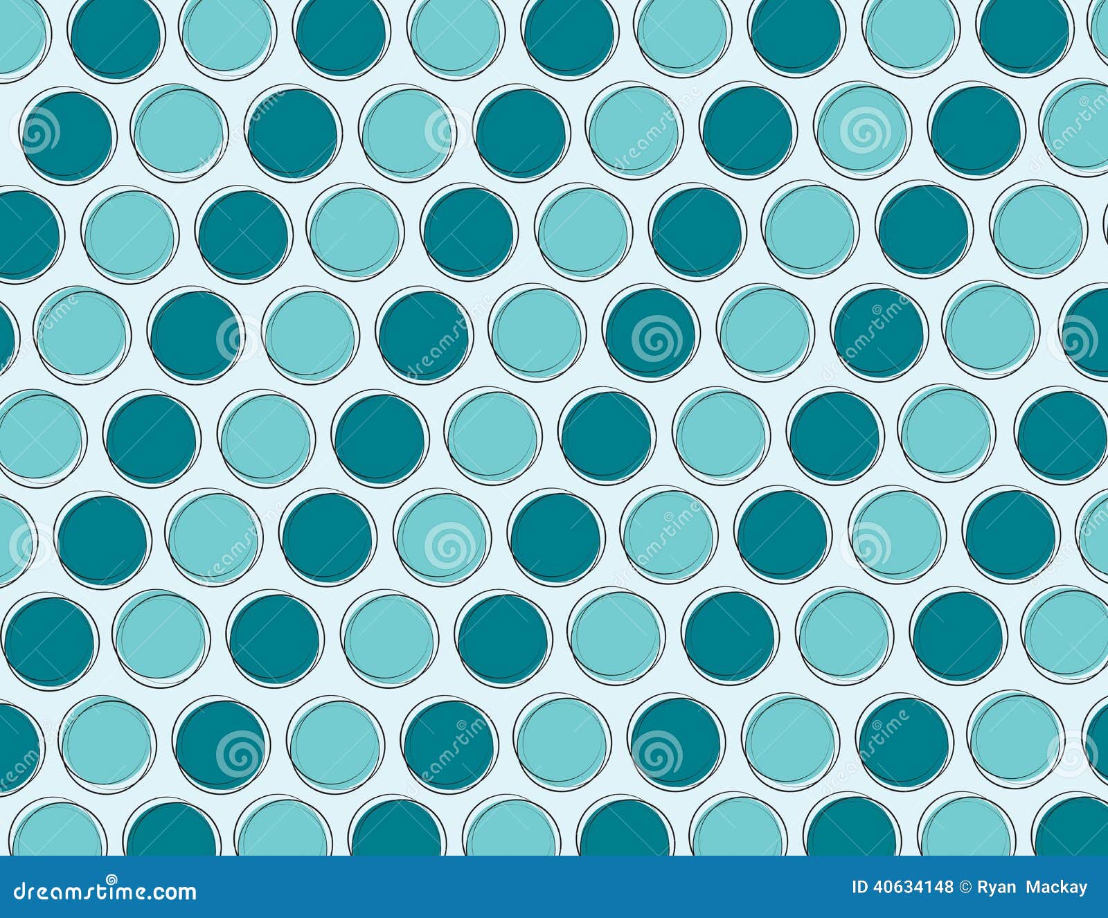 Repeating circle pattern stock vector. Illustration of abstract - 40634148