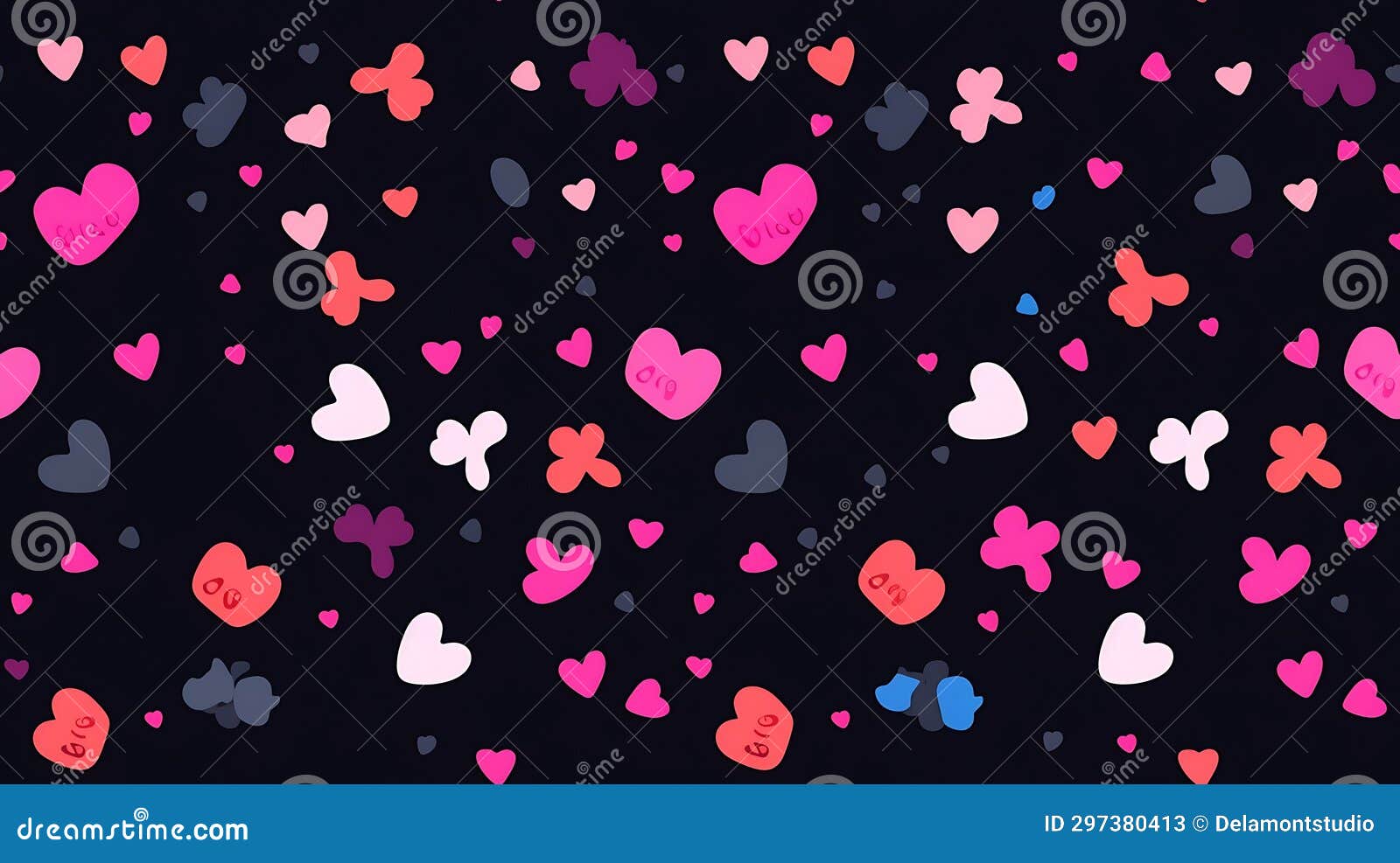 A Repeating Design of Playful and Whimsical 4 Stock Image - Image of ...