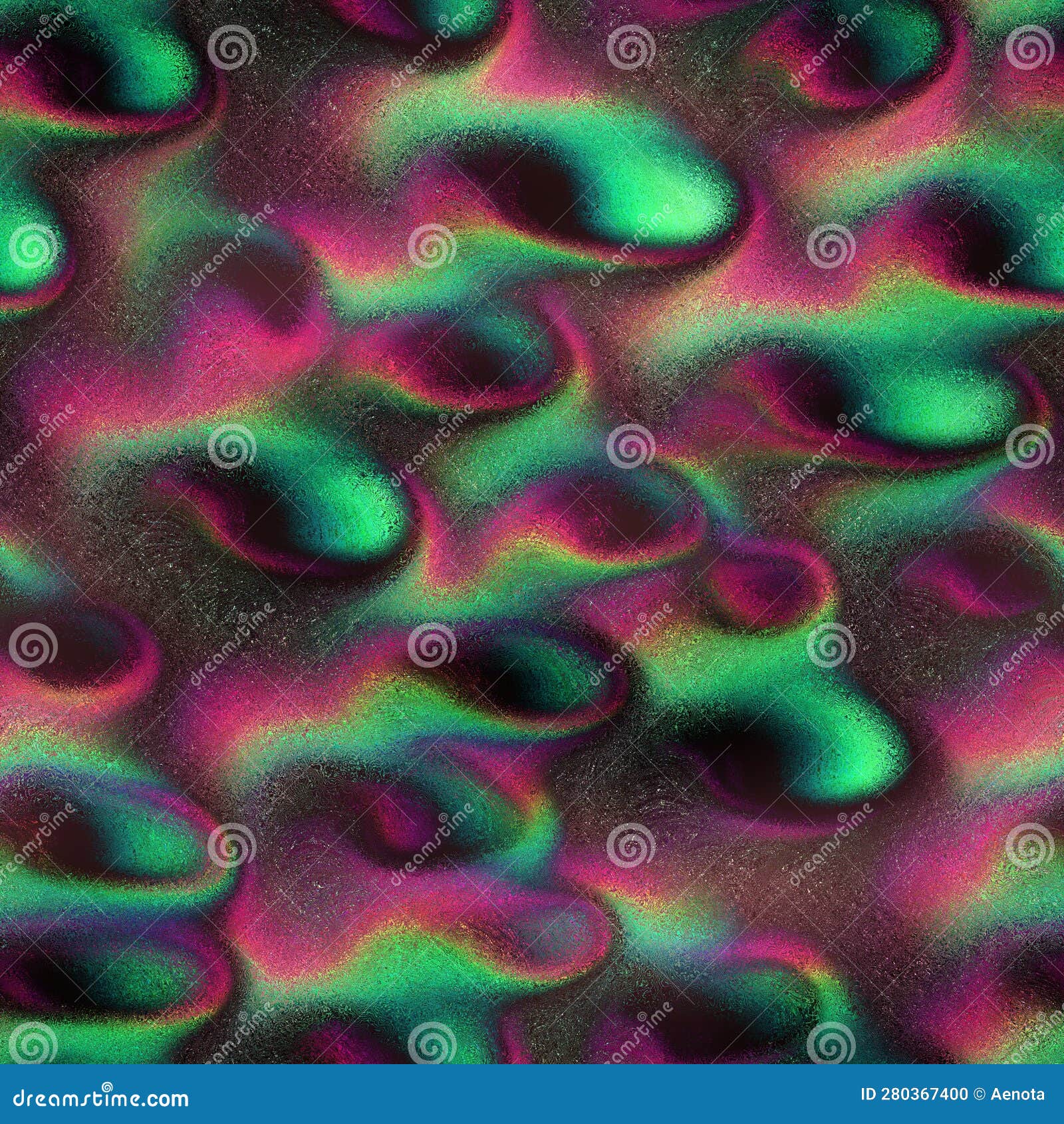 Iridescent Dichroic Fish Isolated On Black Stock Photography ...