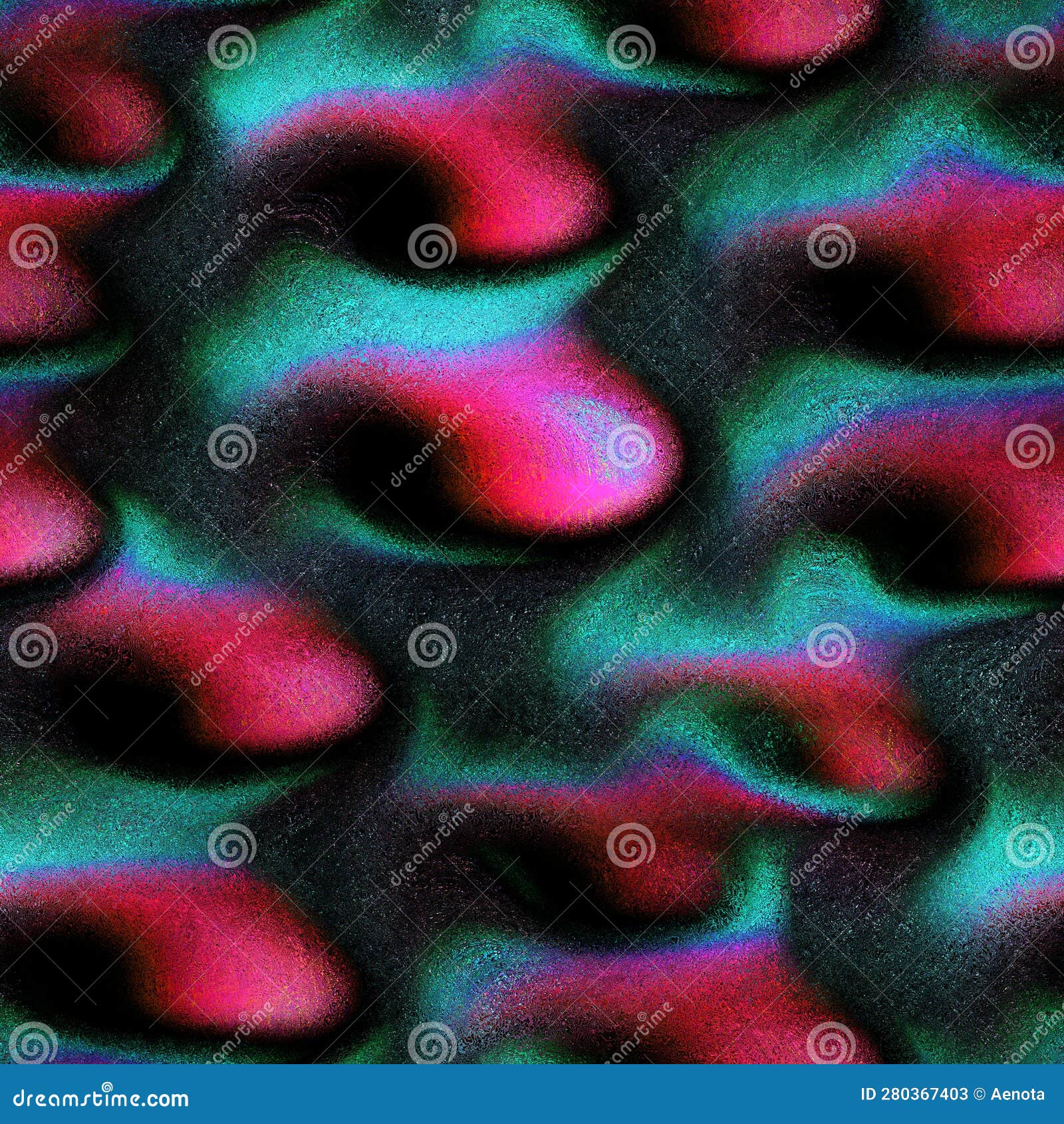 Iridescent Dichroic Fish Isolated On Black Stock Photography ...