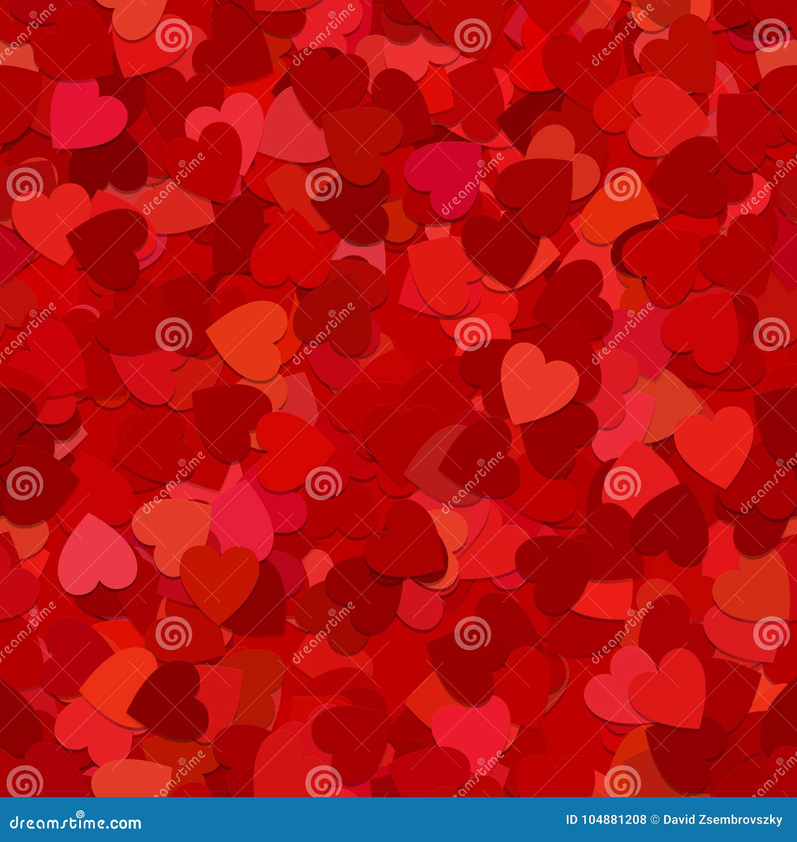 Repeating Geometric Heart Pattern Background - Vector Graphic Design ...