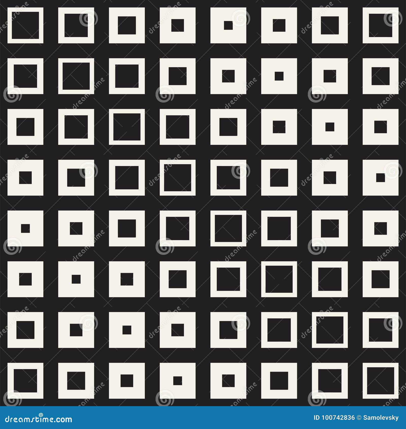 Repeating Geometric Rectangle Tiles. Vector Seamless Pattern. Stock ...