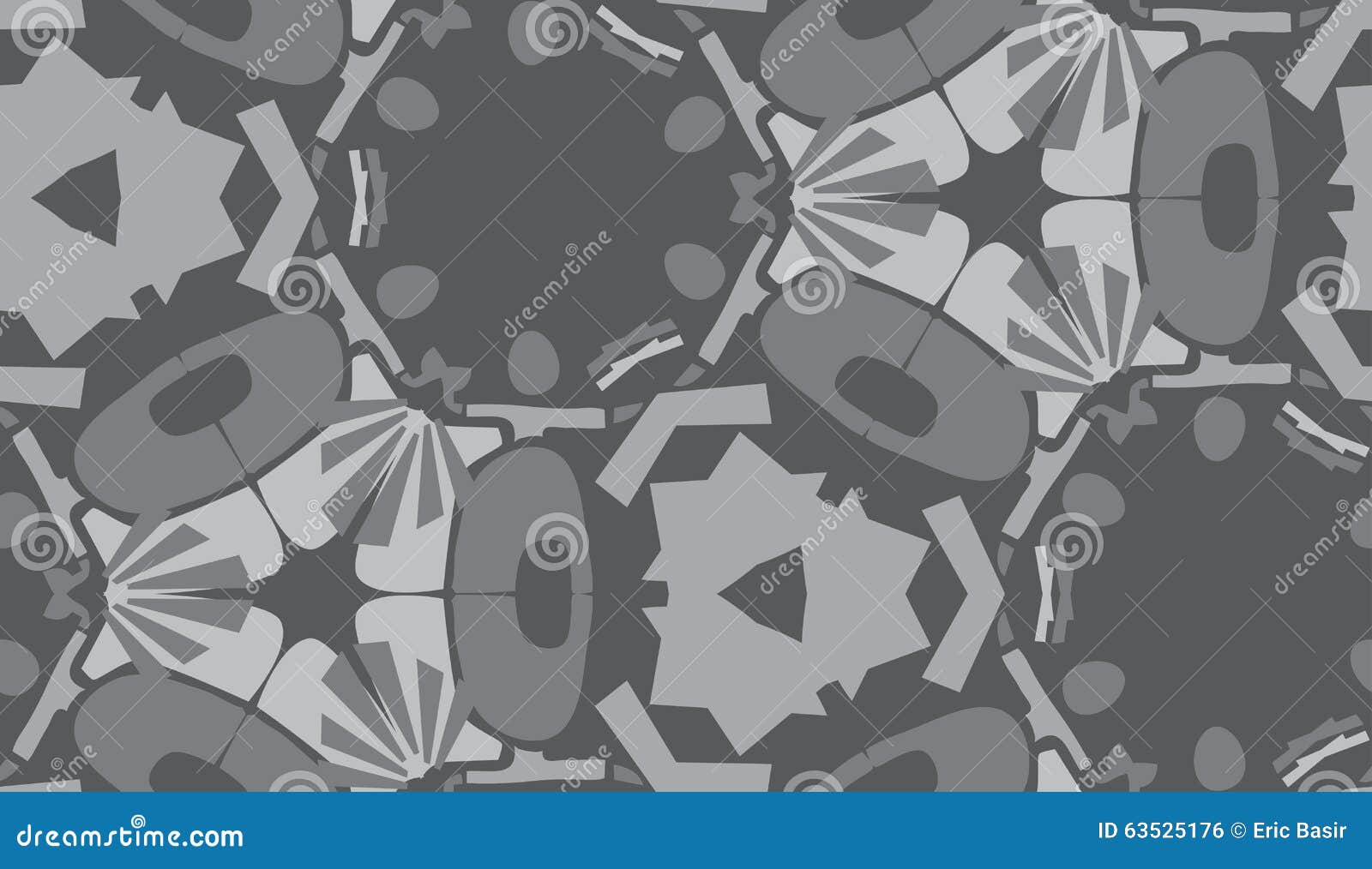 Repeating Gray Wallpaper Pattern Stock Illustration - Illustration of ...