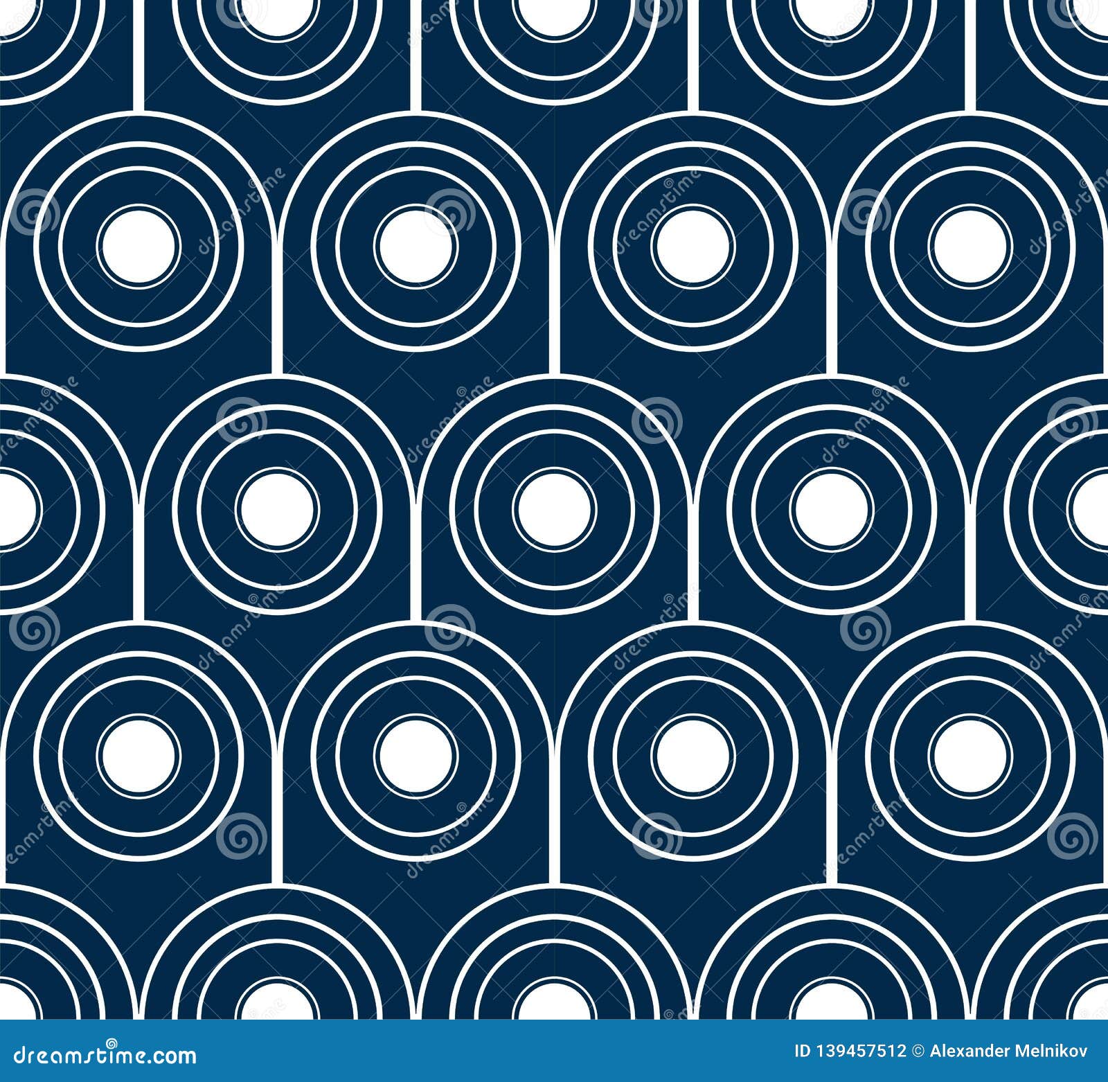 Repeating Japanese Wave Pattern Stock Vector - Illustration of ...