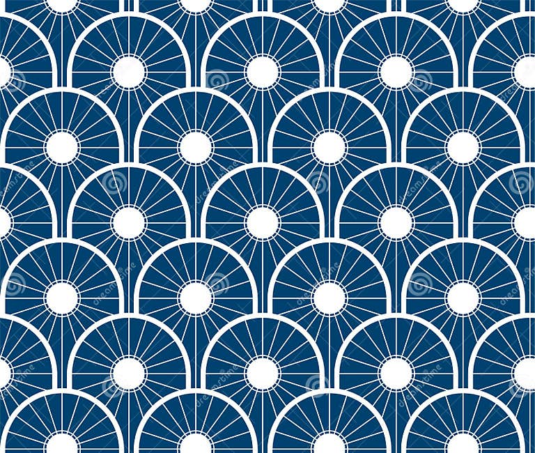 Repeating Japanese Wave Pattern Stock Vector - Illustration of kimono ...