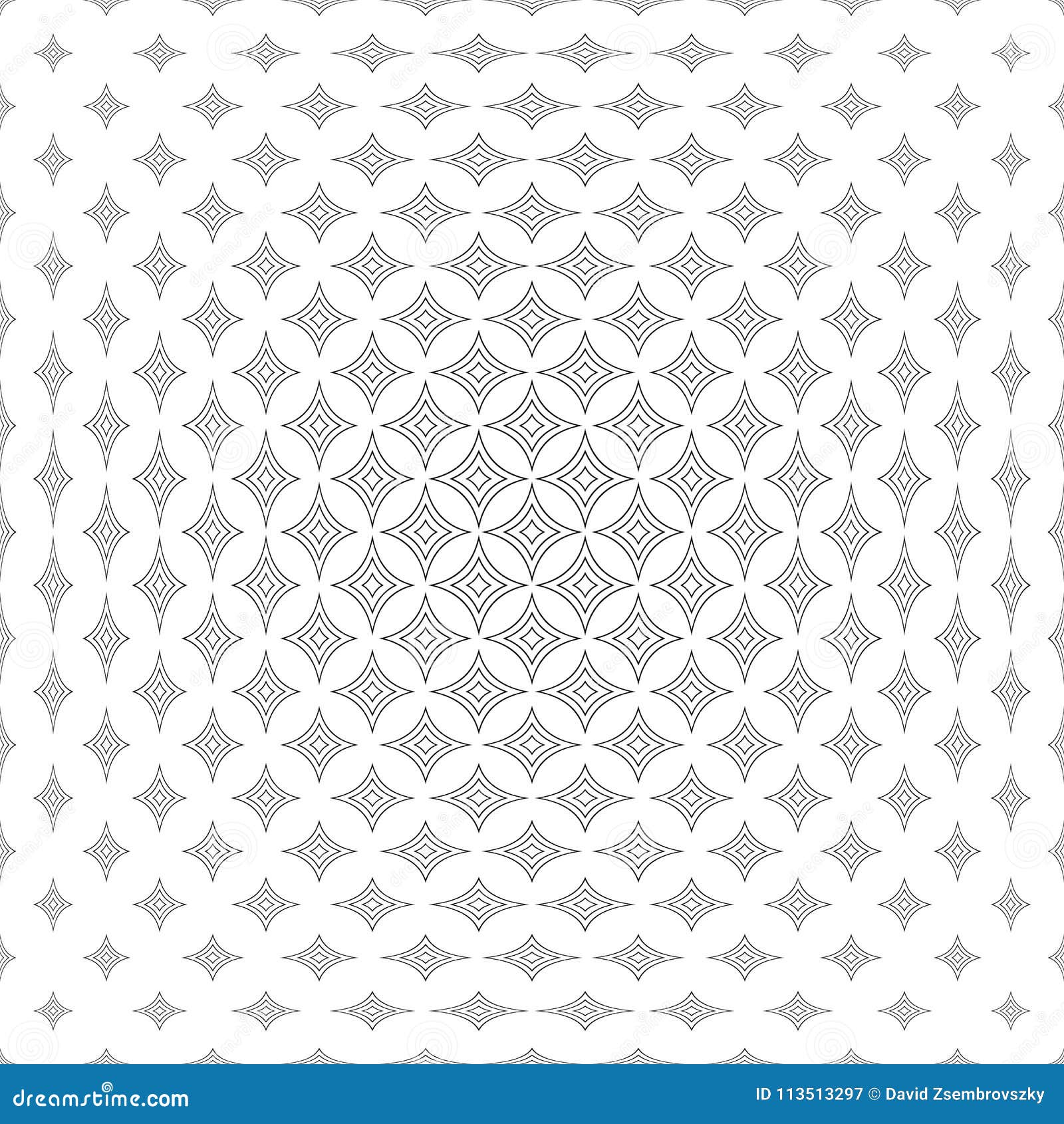 Repeating Monochromatic Star Pattern Background Stock Vector ...