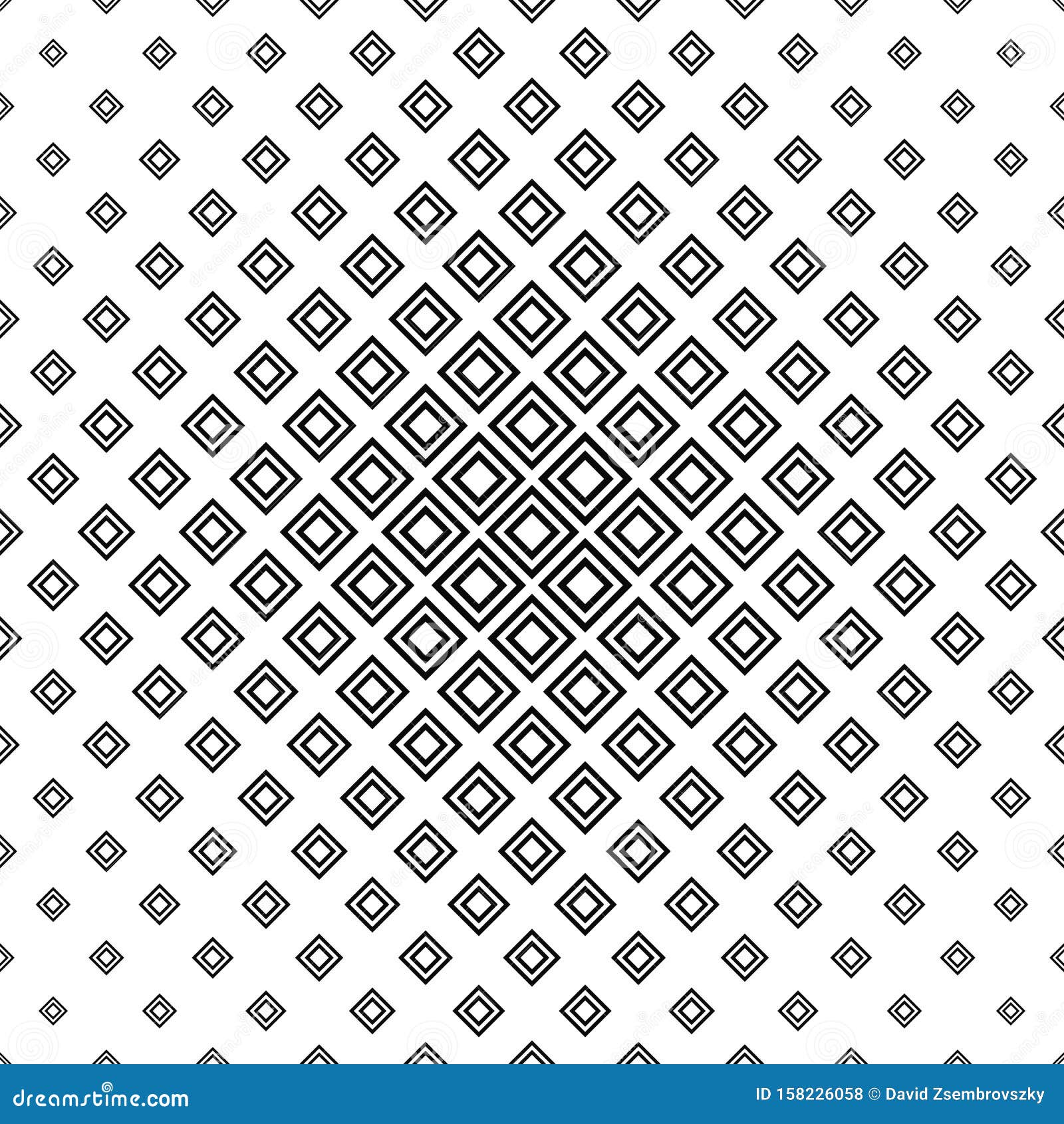 Repeating Monochromatic Curved Star Pattern Vector Illustration