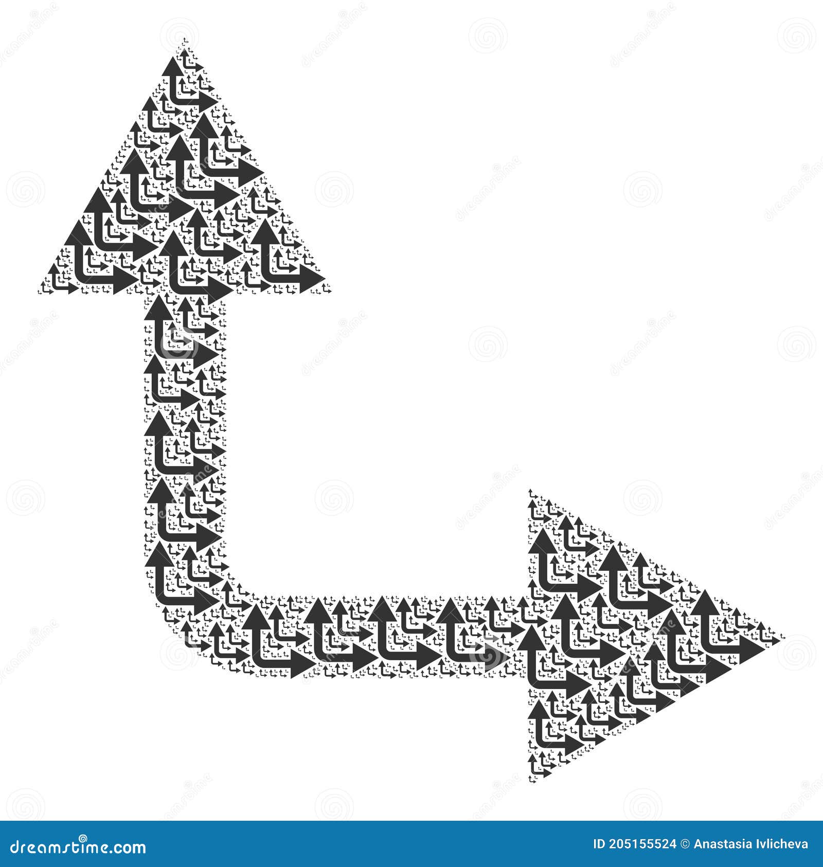 Bifurcation Arrow Right Up Recursive Composition of Itself Items Stock ... Bifurcation Arrow Right Up Recursive Composition of Itself Items Stock ...