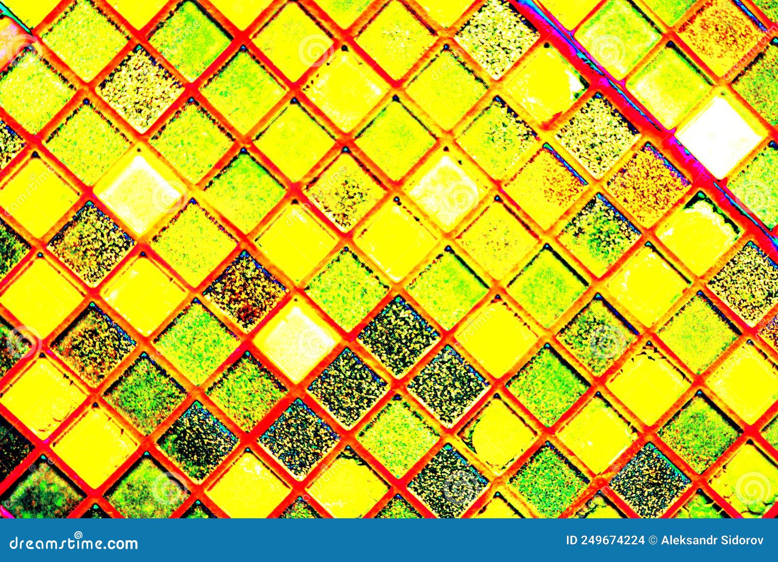 Repeating Multi-colored Squares, Industrial Translucent Designs ...