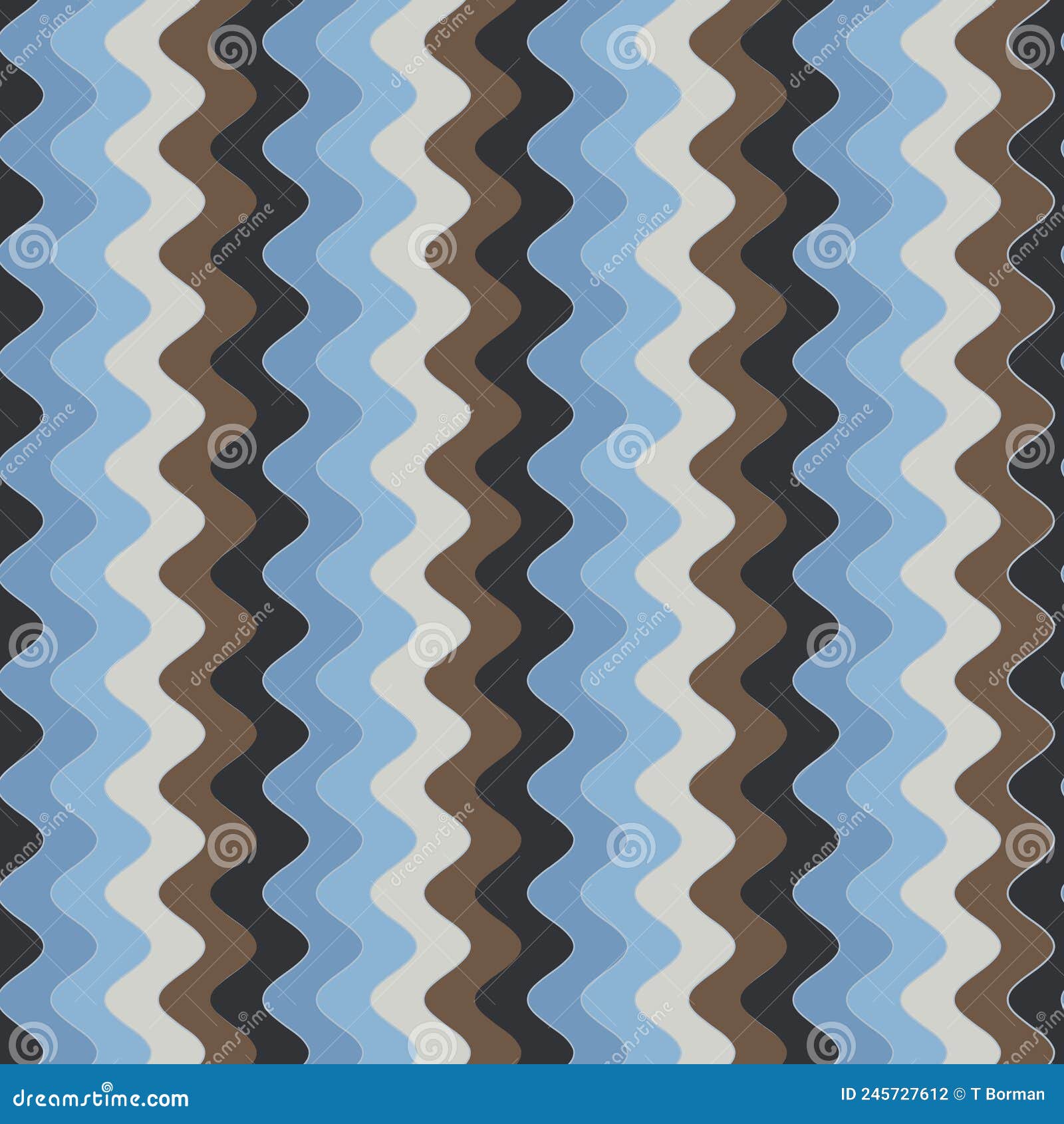 Repeating Multicolored Chevron Waves Vector Seamless Pattern Stock ...
