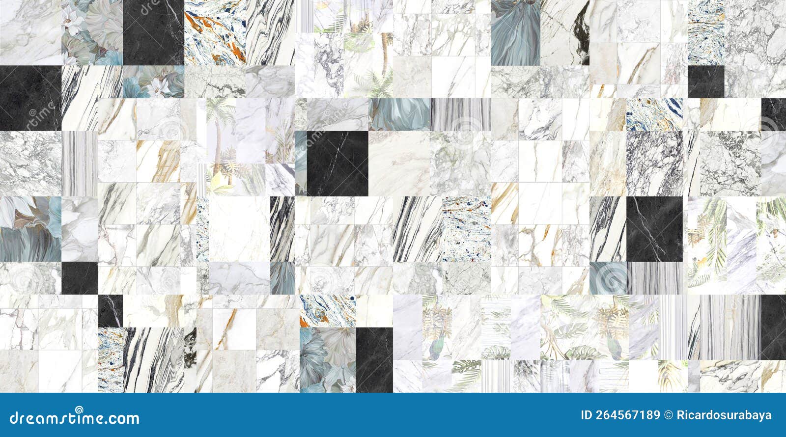 Repeating Pattern and Decoration Geometry for Floor and Wall. Mixed of ...