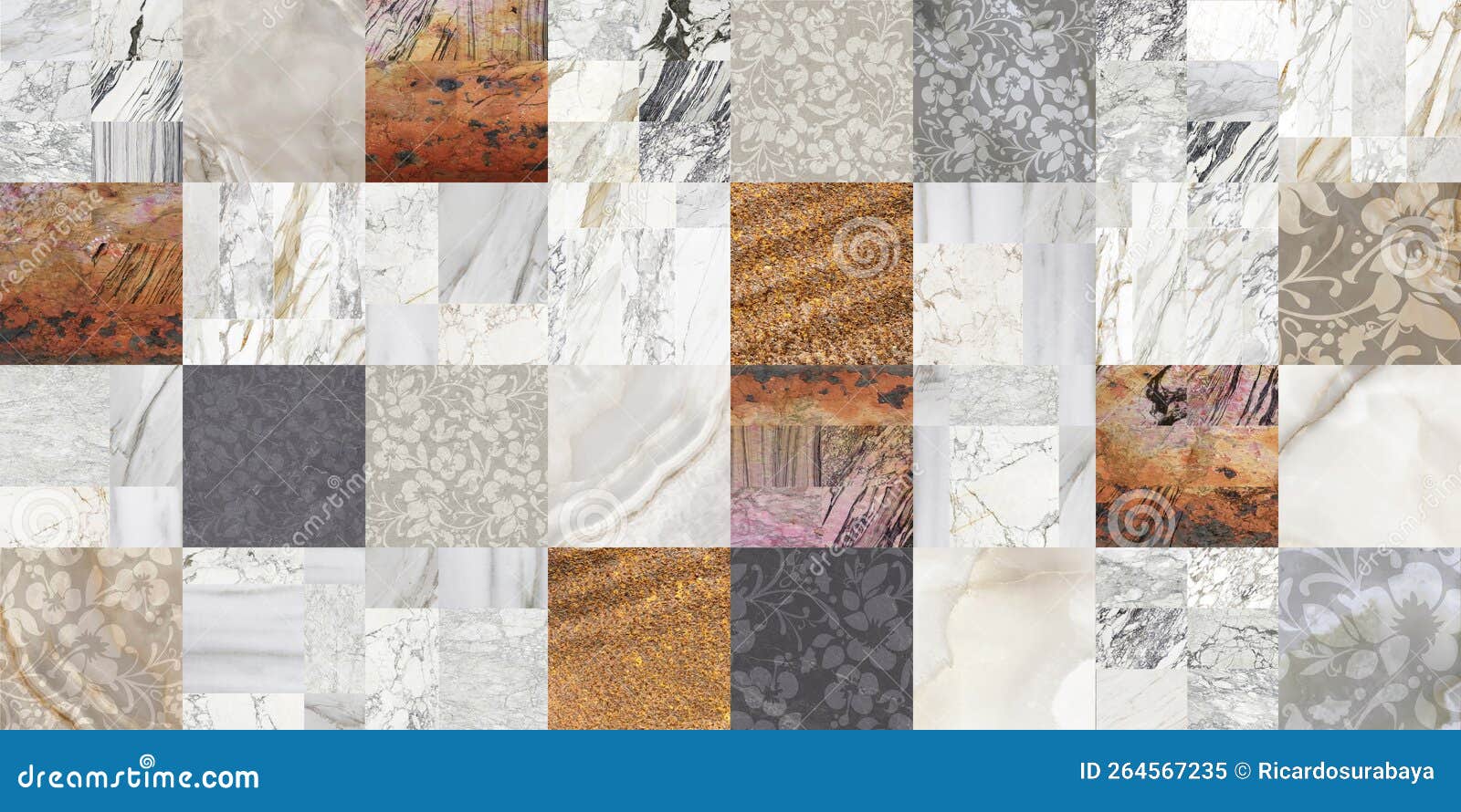 Repeating Pattern and Decoration Geometry for Floor and Wall Stock ...