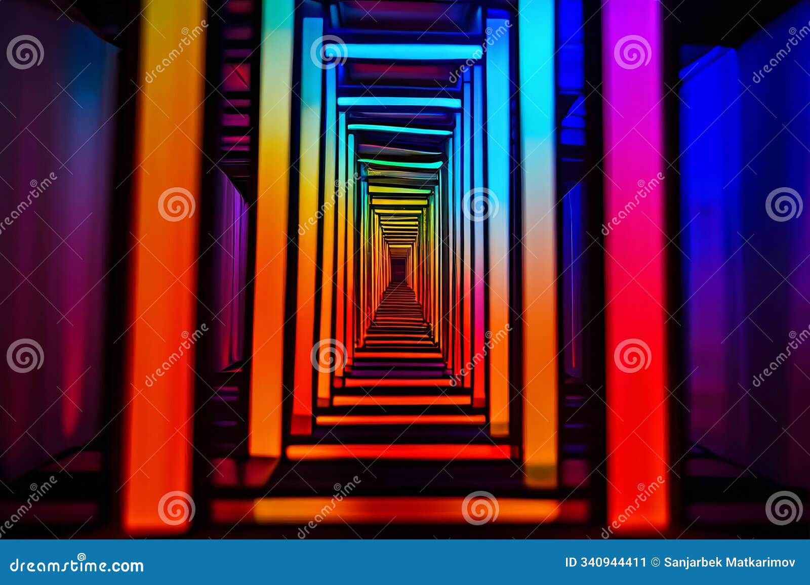 A Repeating Pattern of Horizontal Bars Cast by a Ladder with Lon Stock ...