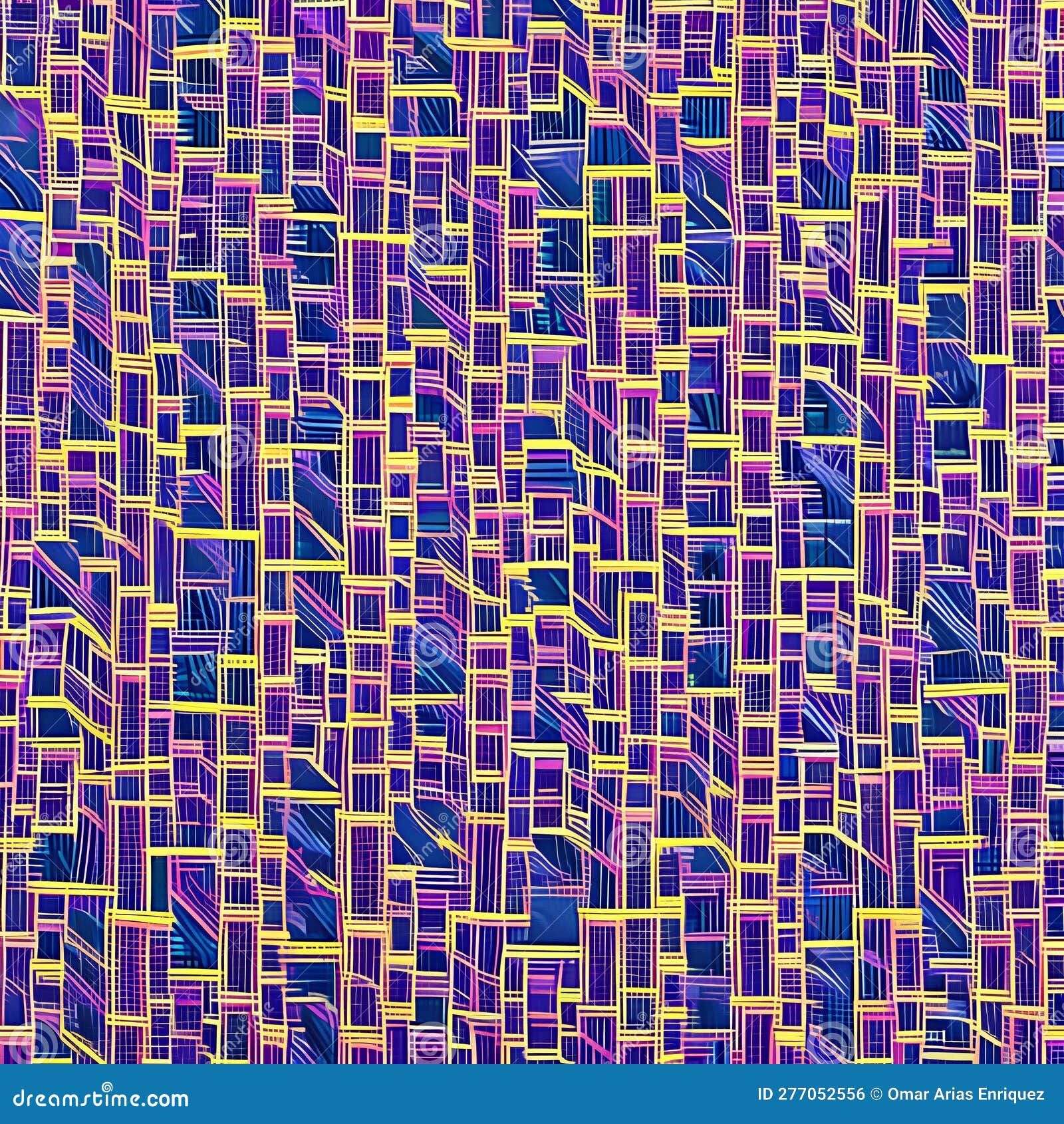 A Repeating Pattern of Interlocking Rectangles in Shades of Pink and ...