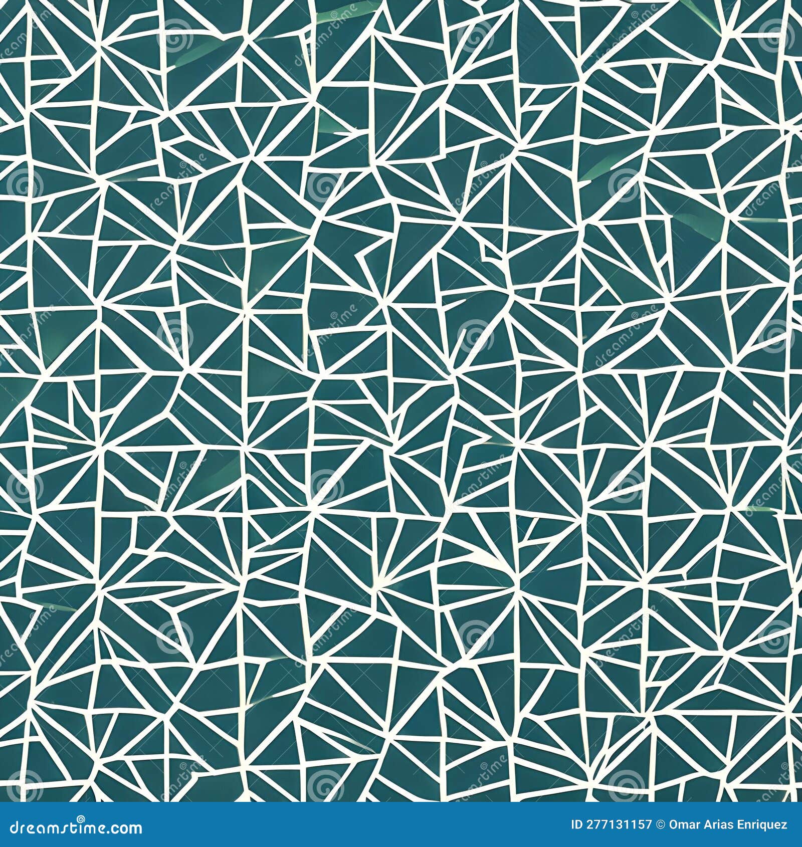 A Repeating Pattern of Interlocking Triangles in Shades of Blue and ...