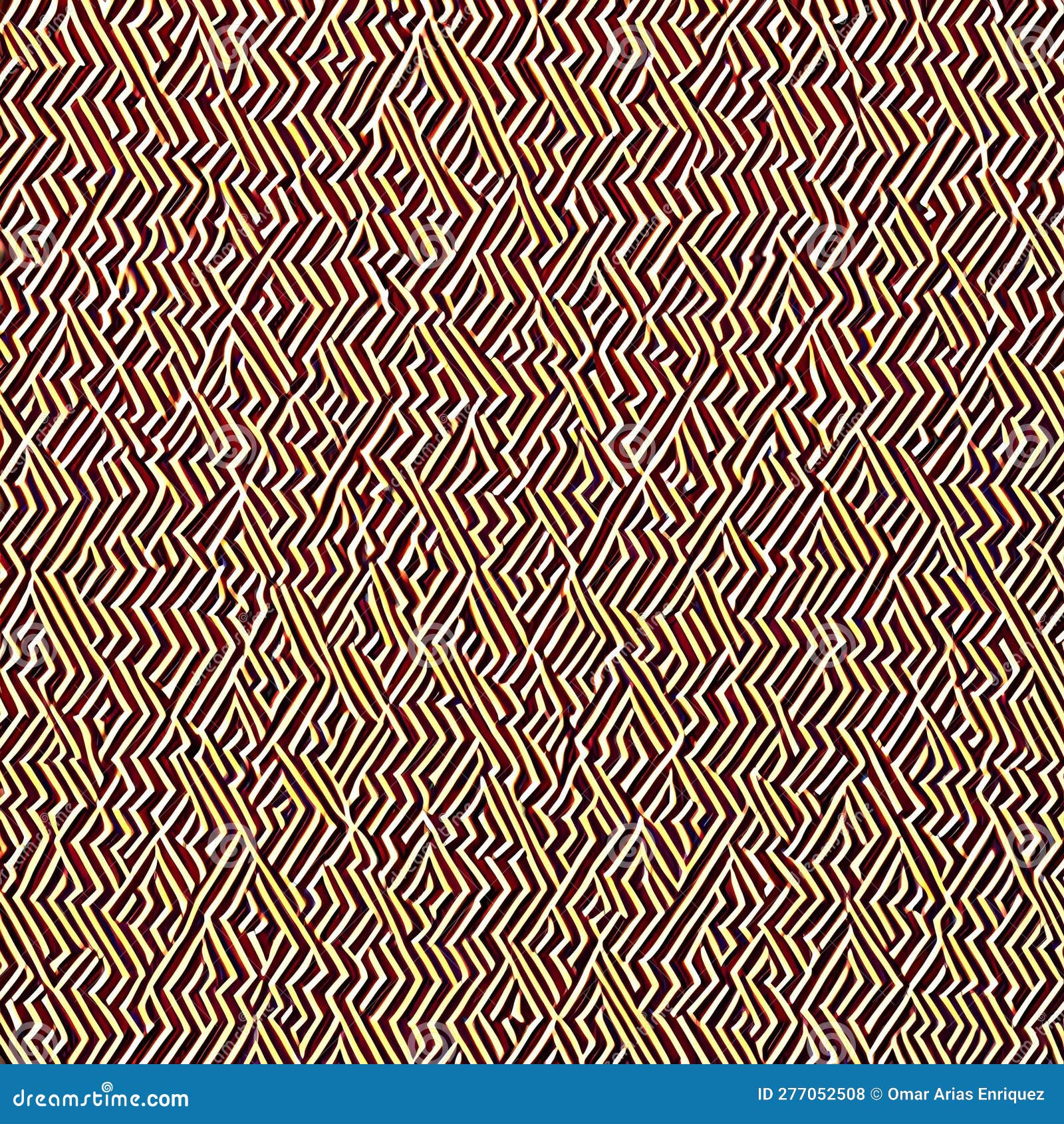 A Repeating Pattern of Interlocking Triangles in Shades of Orange and ...