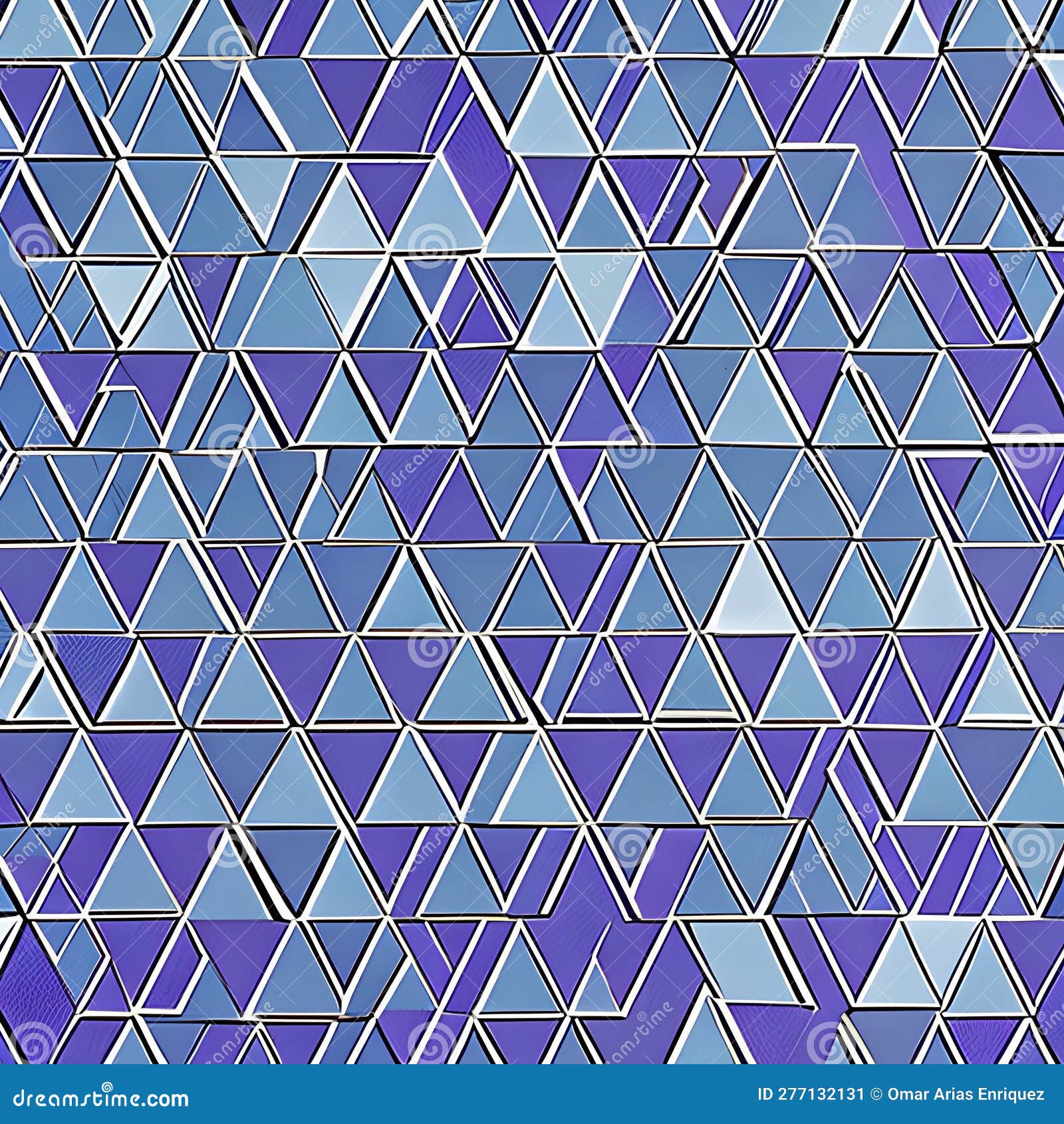 A Repeating Pattern of Interlocking Triangles in Shades of Purple and ...