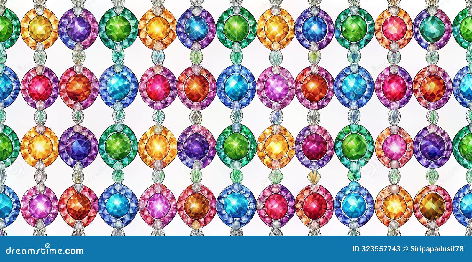 Repeating Pattern Jewel Tone Diamond Strings AI-Generated Content Stock Image - Image of diamond ...