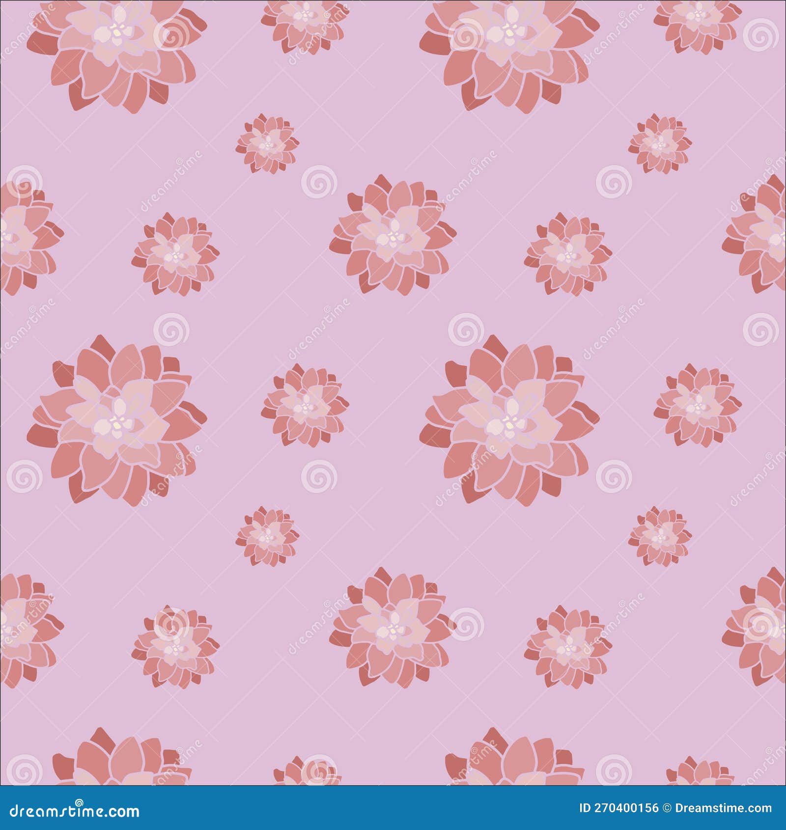 REPEATING PATTERN PINK FLOWERS with PINK BACKGROUND Stock Illustration ...