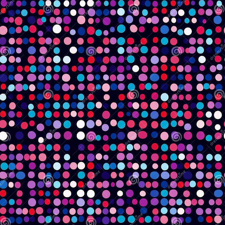 A Repeating Pattern of Pixelated Dots, Inspired by Retro 8-bit Video ...