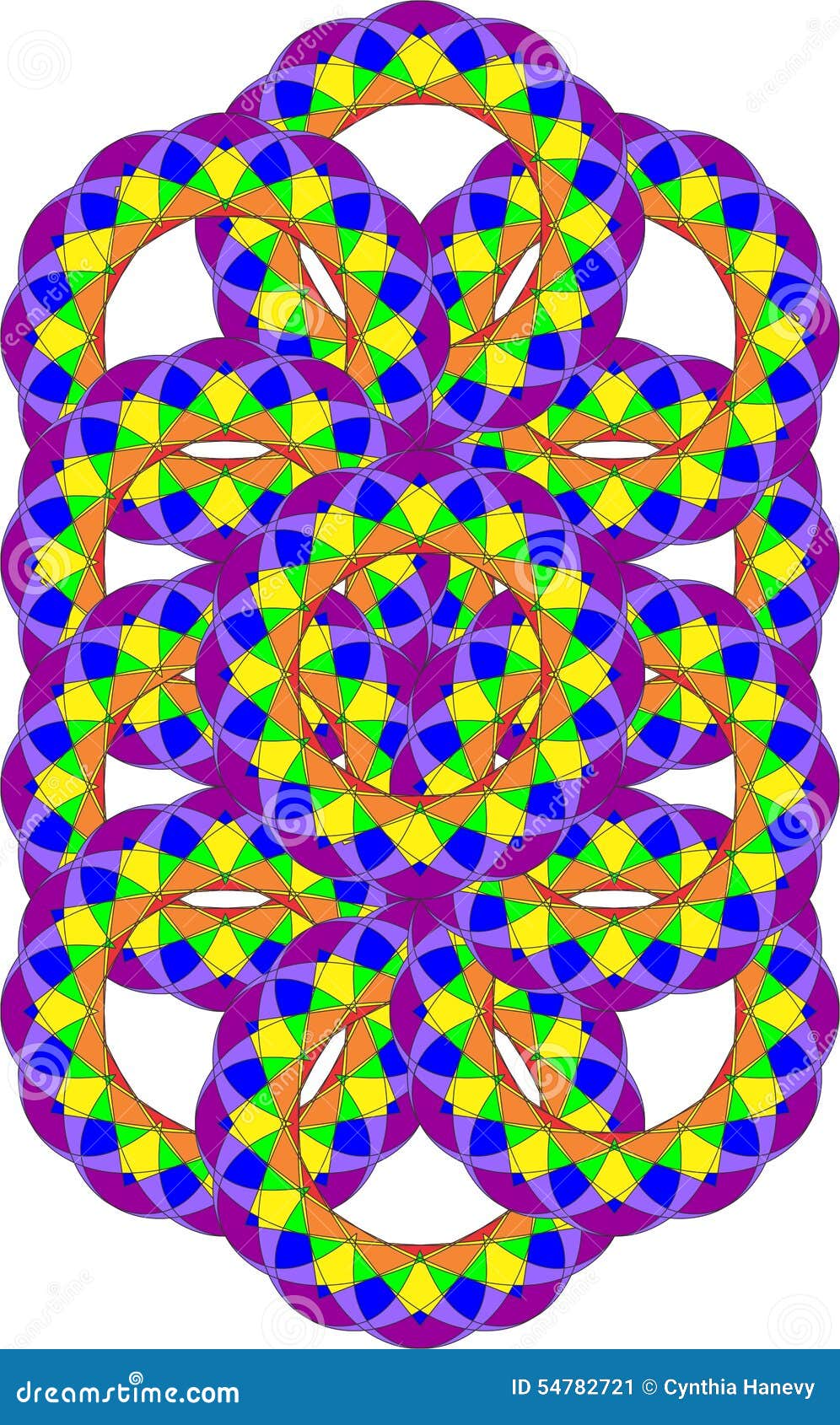 Repeating Pattern in Rainbow Colors Stock Illustration - Illustration ...