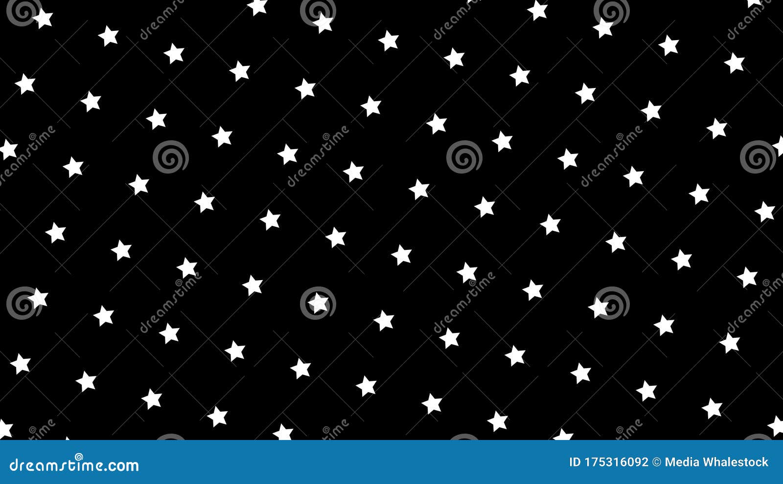 Repeating Pattern of Rotating Stars on Black Background. Animation ...