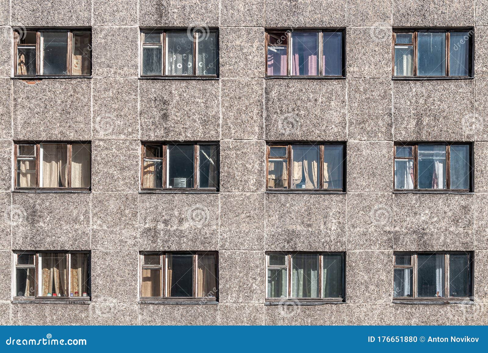 Repeating Pattern of Windows Stock Photo - Image of building, glass ...