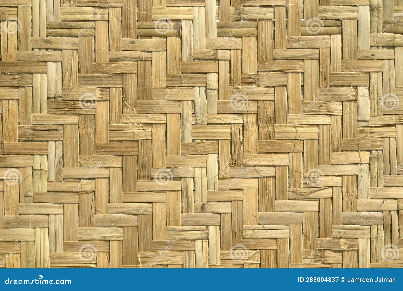 Repeating Pattern Woven Bamboo Mat Board Stock Image - Image of ...