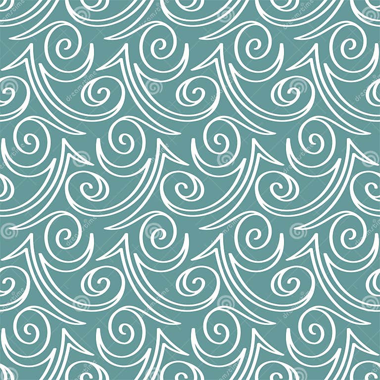 Repeating Patterns of Pantograph Quilting Design Stock Illustration ...