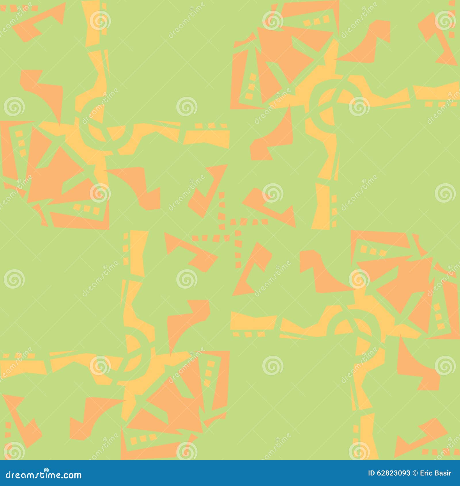 Repeating Rectangular Shapes on Green Stock Illustration - Illustration ...