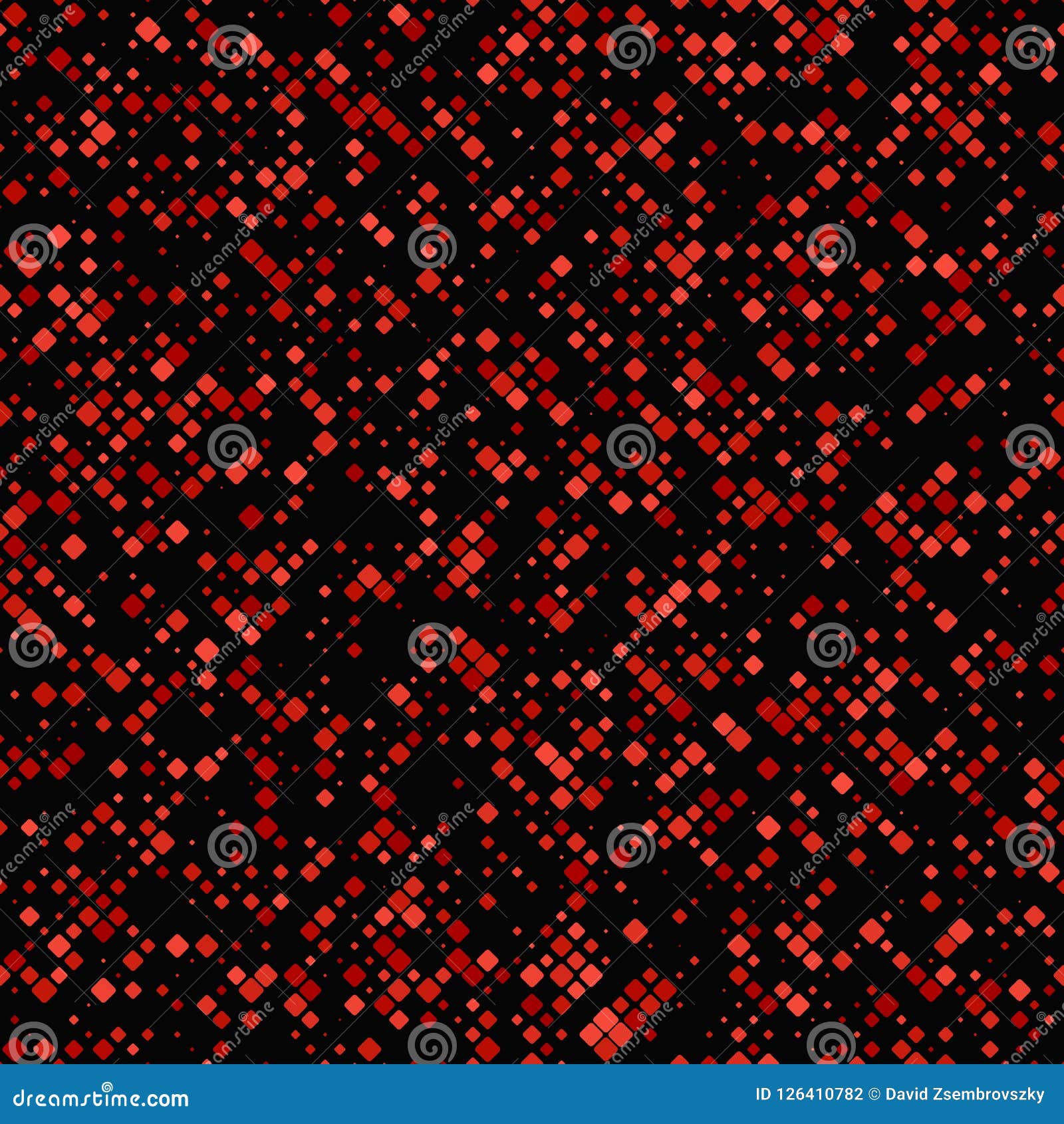 Repeating Red Diagonal Square Mosaic Pattern Background Stock Vector
