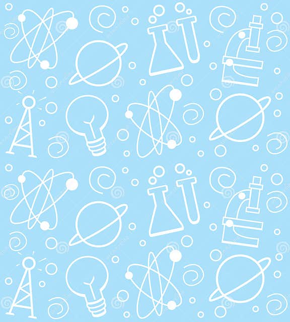 Repeating Science Pattern stock vector. Illustration of vector - 6818462