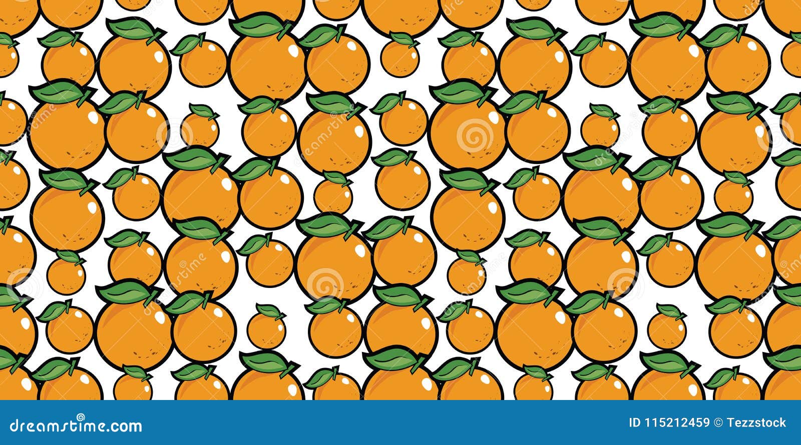 Random Oranges Seamless Repeat Background Stock Vector - Illustration ...