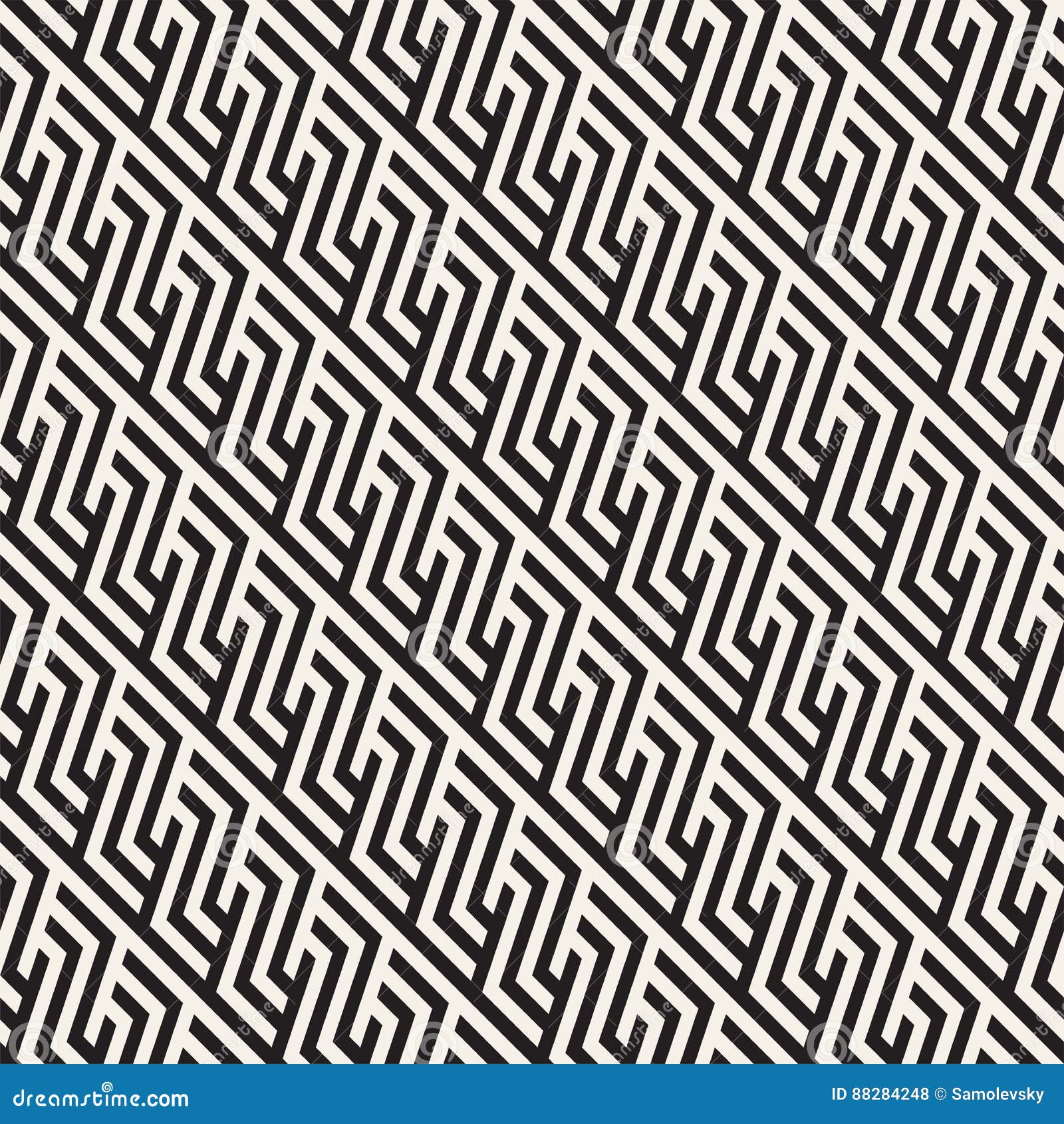 Repeating Slanted Stripes Modern Texture. Monochrome Geometric Seamless ...