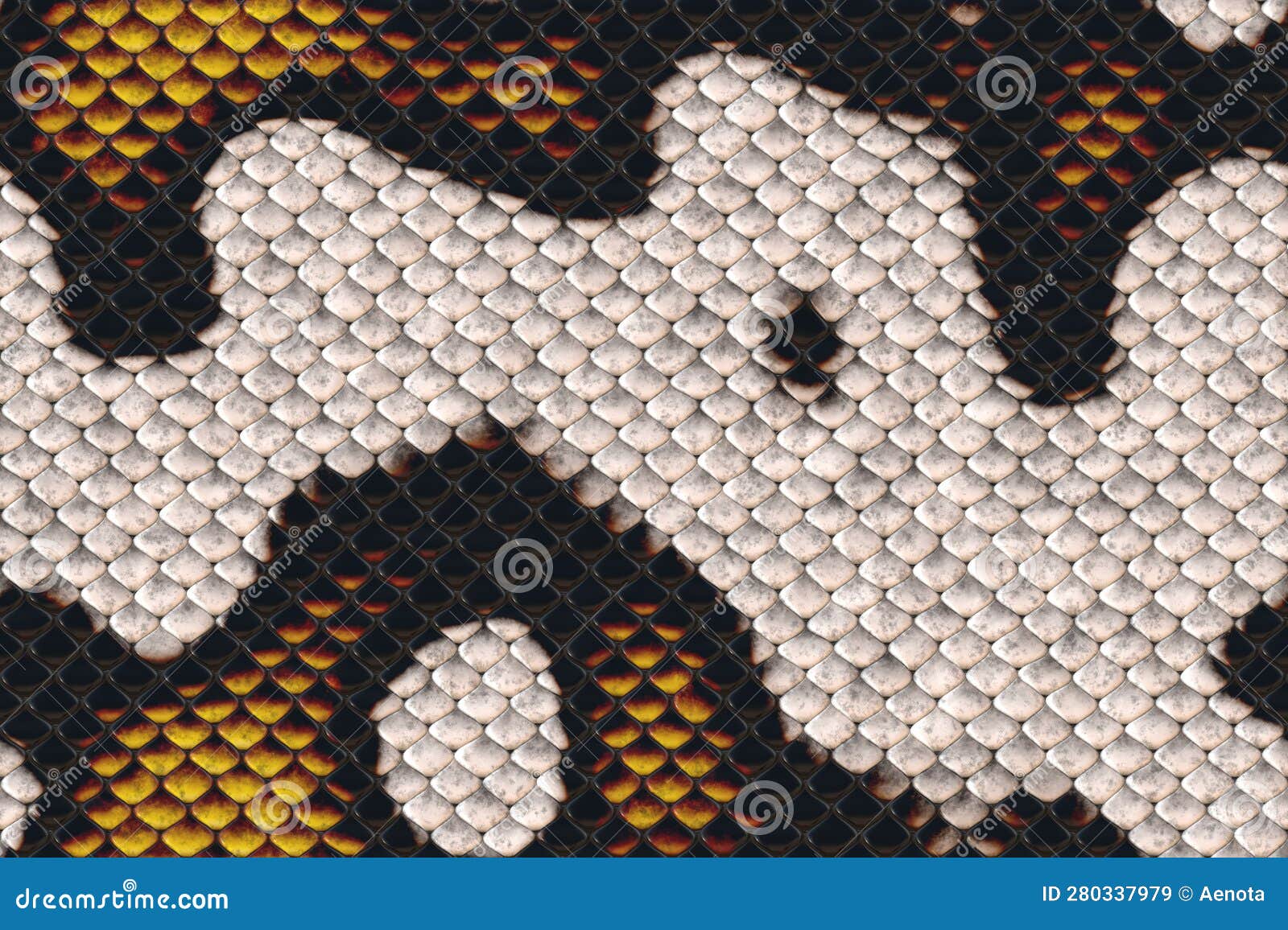 Repeating Snake Skin Pattern Stock Illustration - Illustration of ...