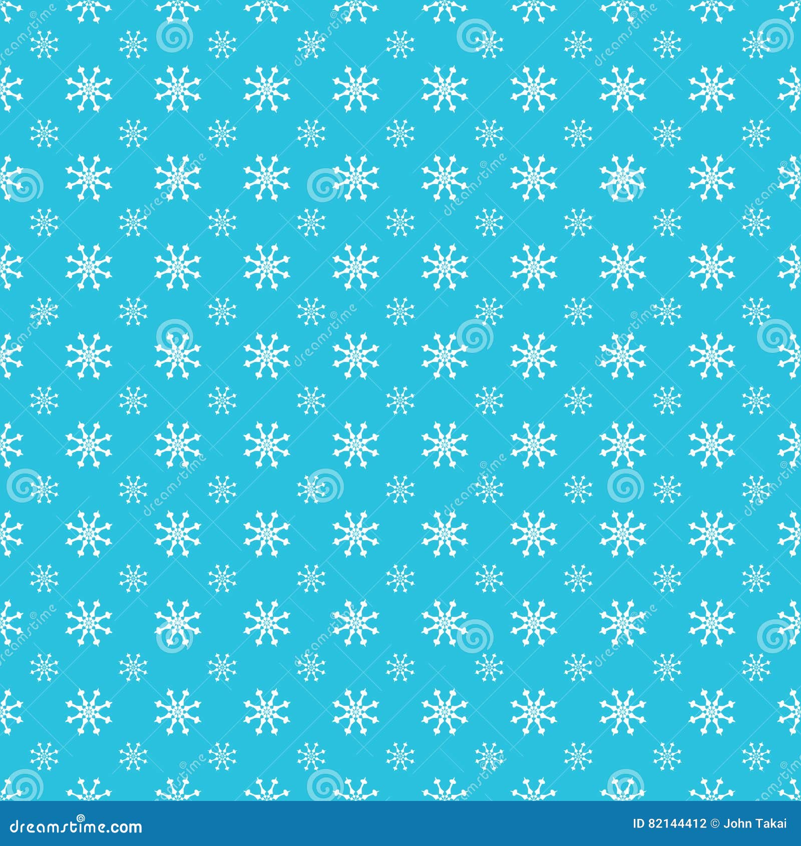 Repeating Snowflake Pattern Stock Vector - Illustration of winter ...