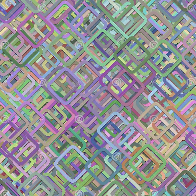 Repeating Square Background Pattern - Vector Graphic Design from Diagonal Squares with Shadow ...