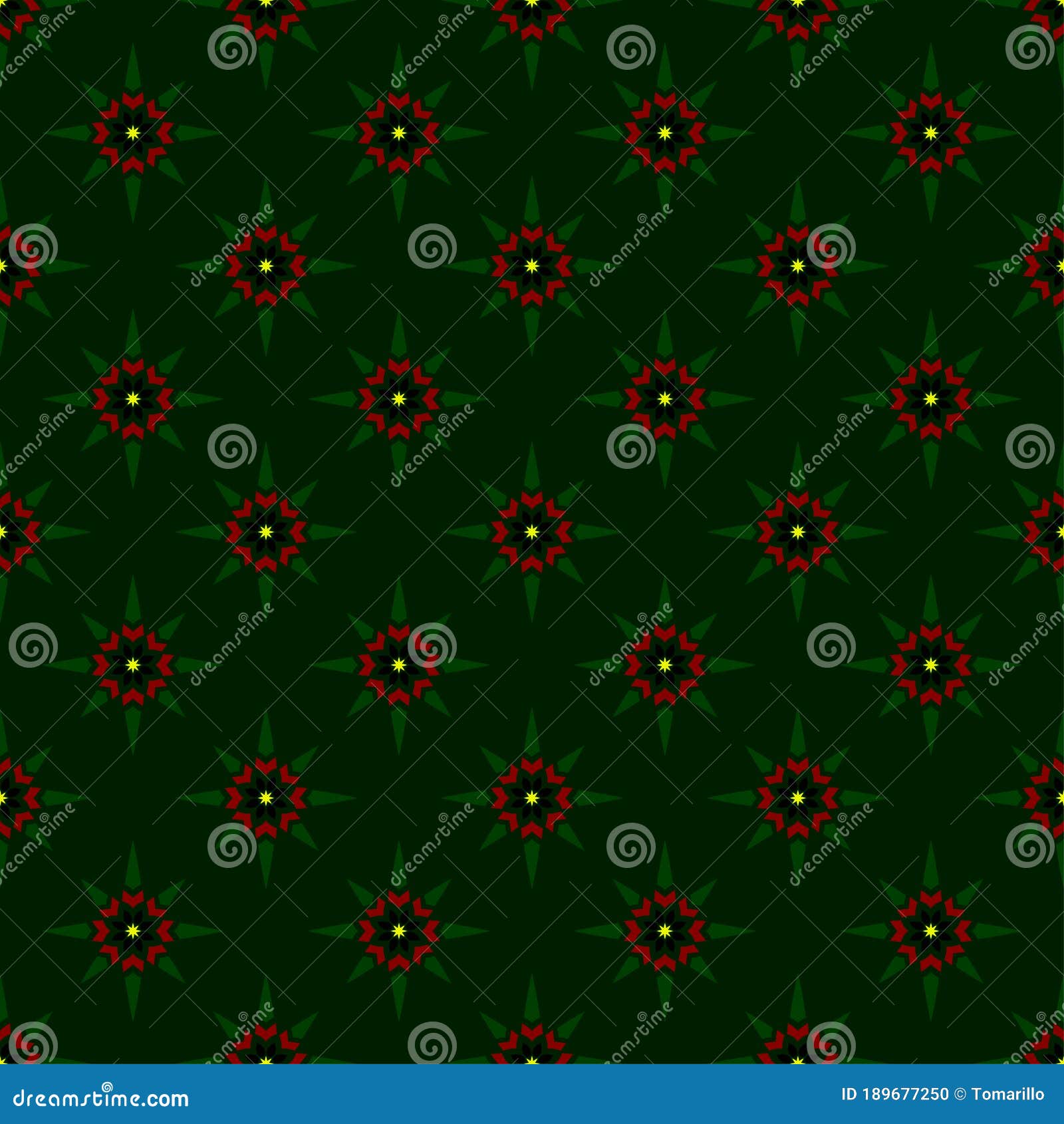 Repeating Stars Pattern on Green Background. Modern Stylish Texture ...
