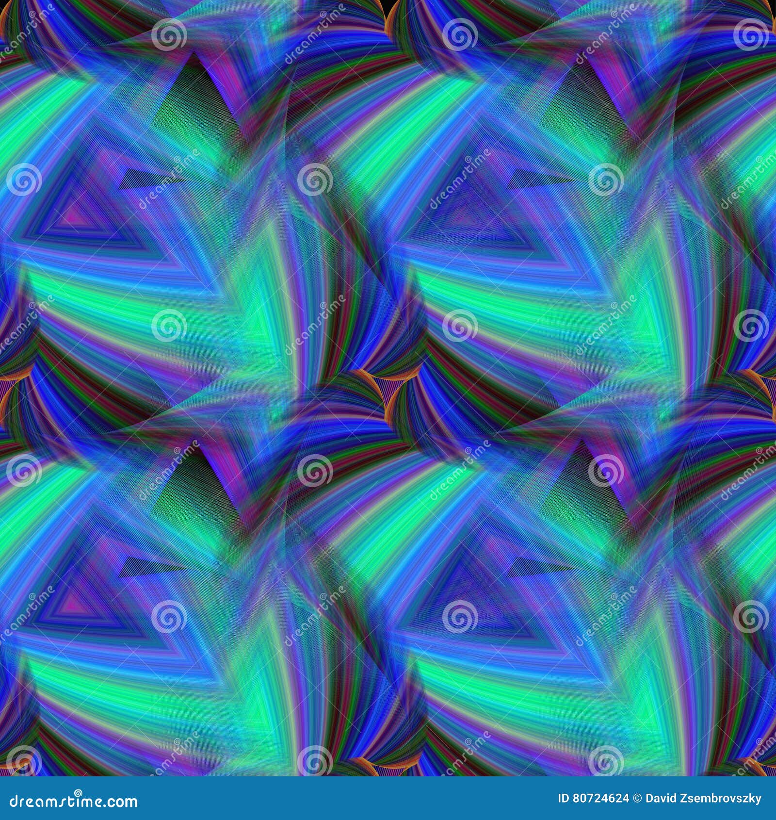 Repeating Triangular Pattern of Cold Colors Stock Vector - Illustration ...