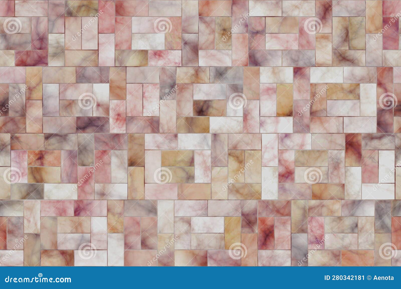 Repeating Wide Marble Slice Masonry Background Stock Illustration ...