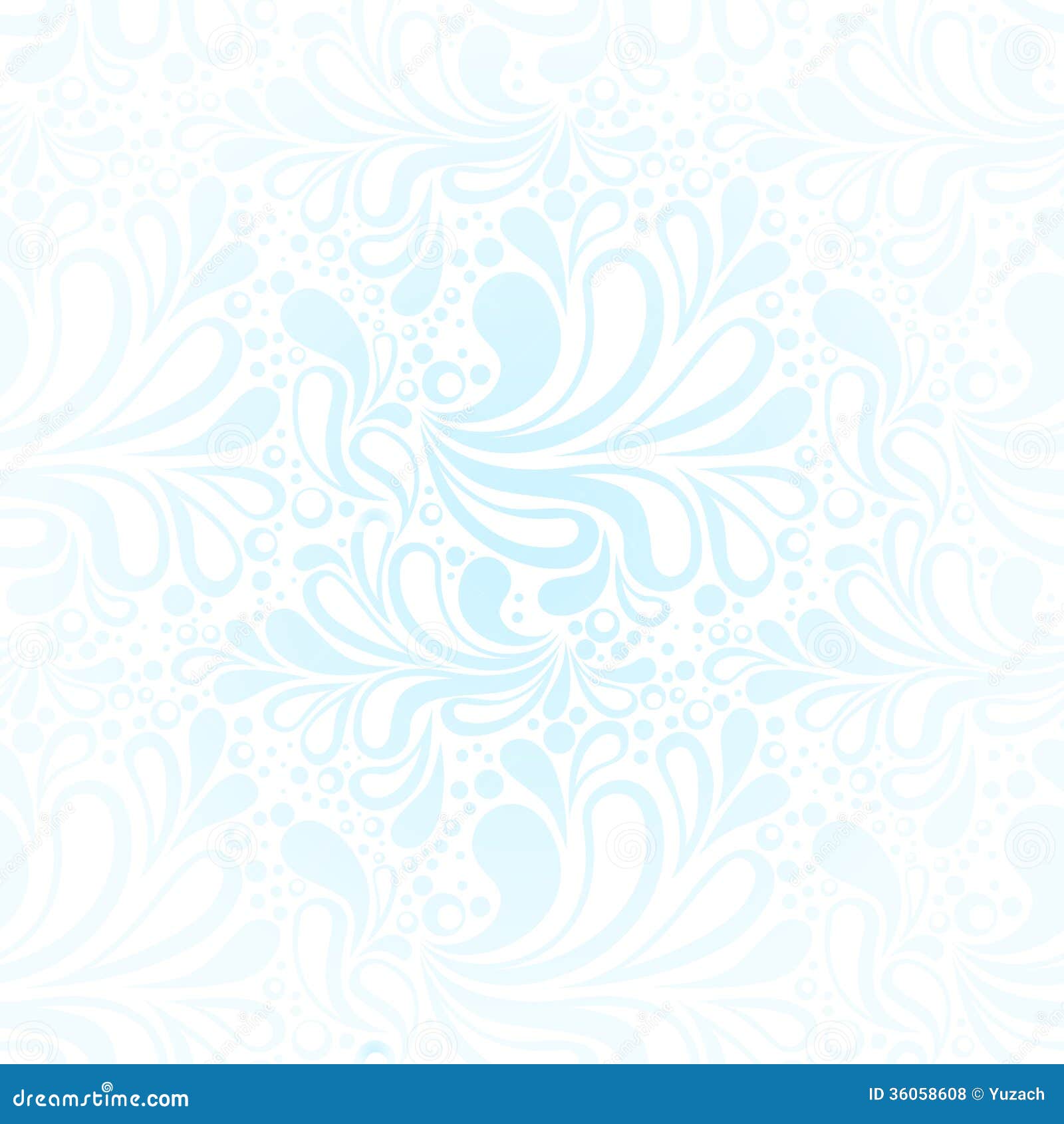 Repeating Winter Frost Seamless Pattern Stock Vector - Illustration of ...