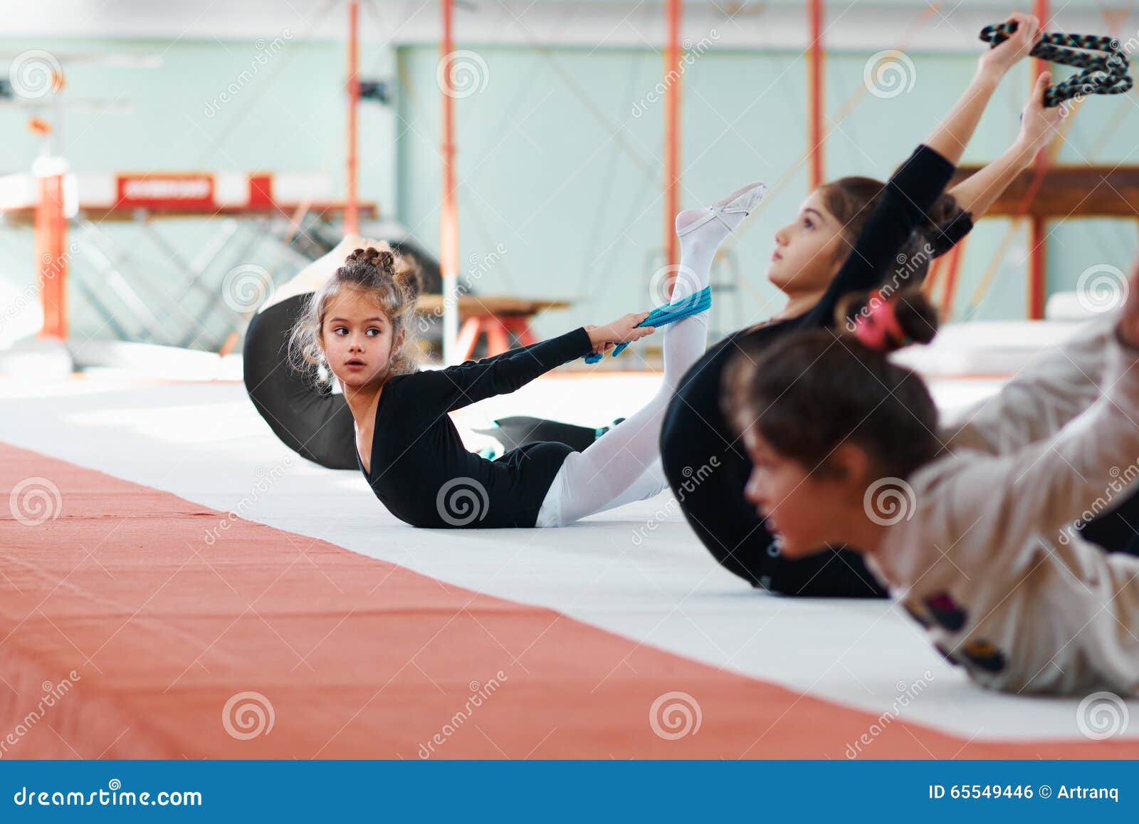 Repeats of Another Exercise Gymnastics Stock Photo - Image of black ...