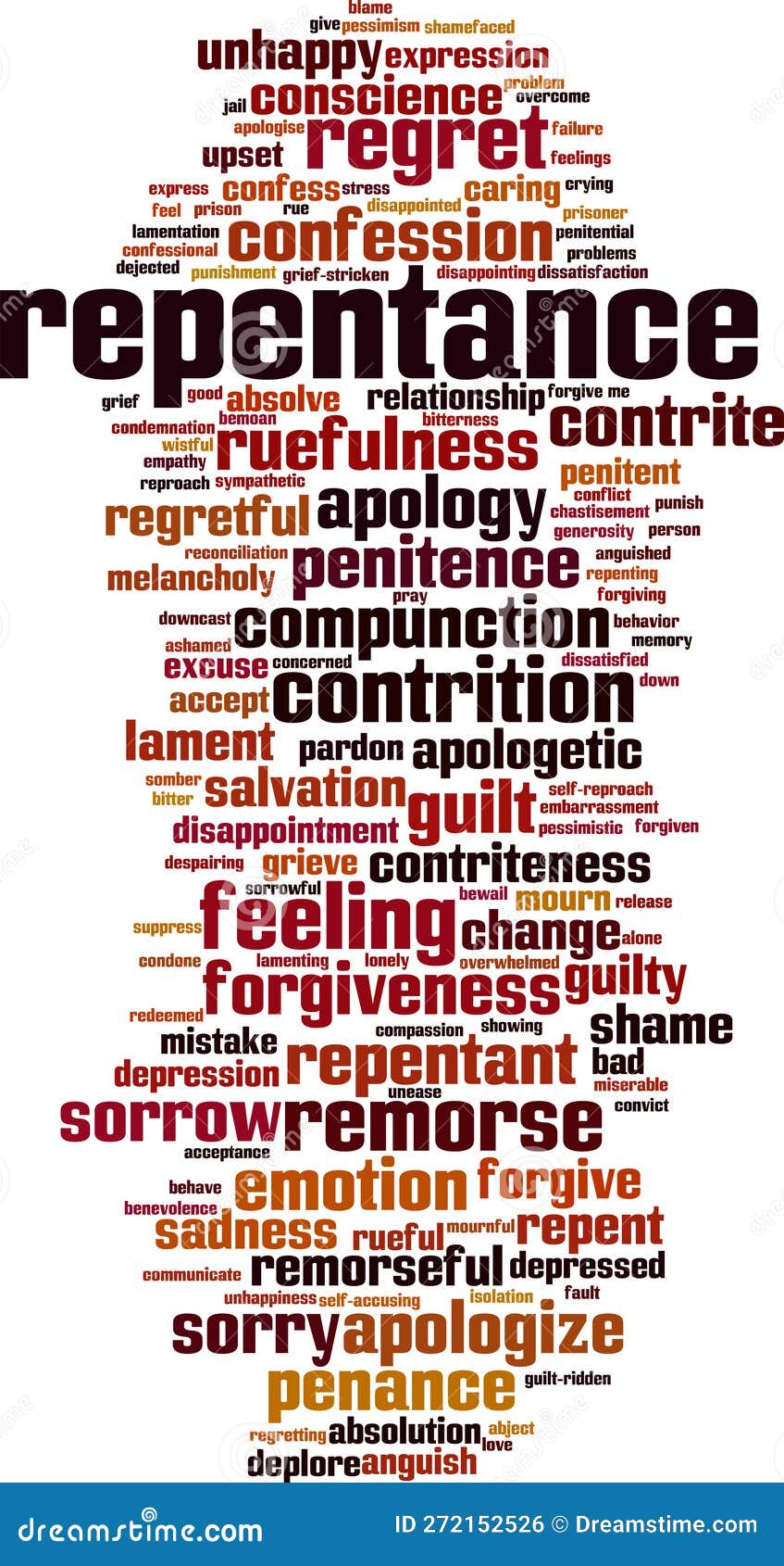Contrition Word Cloud Collage, Concept Background Royalty-Free Stock ...